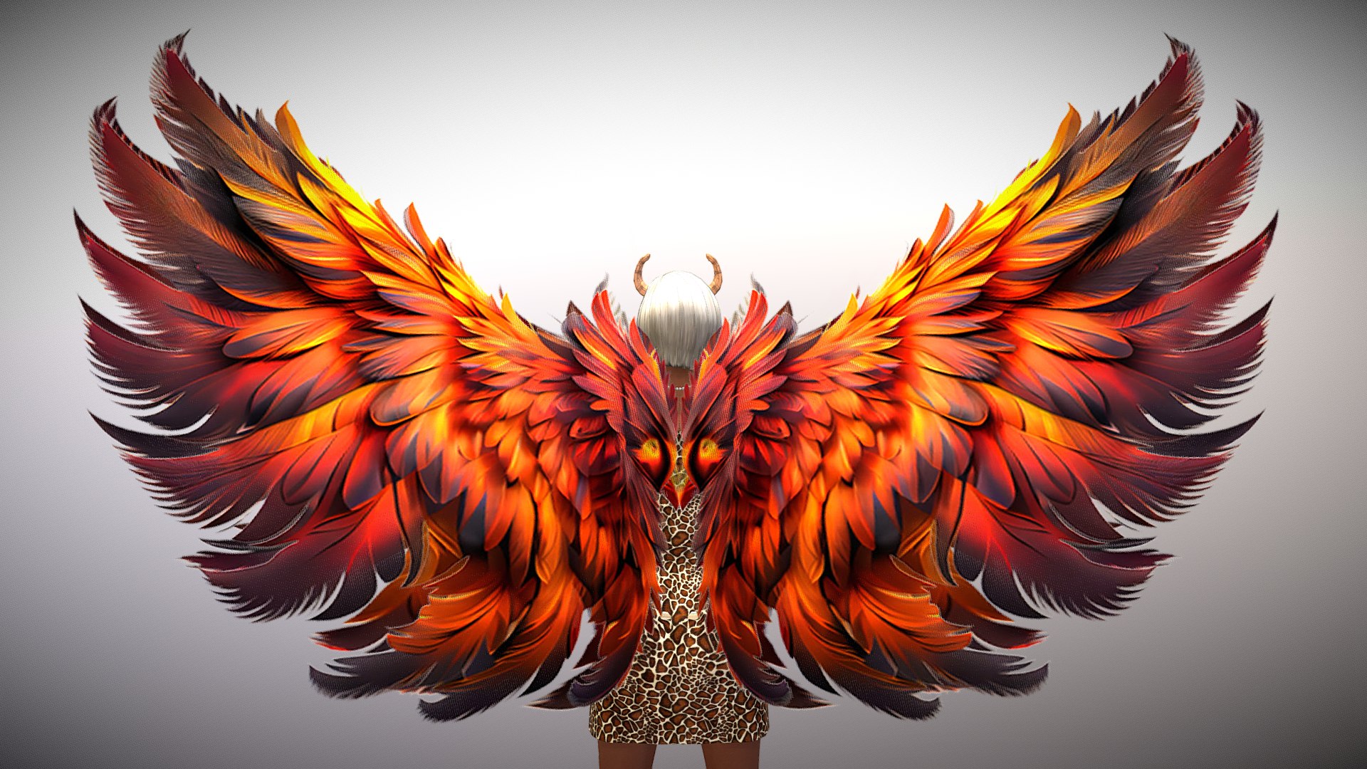 3D Low Poly Animated Phoenix Wings model - TurboSquid 2071947