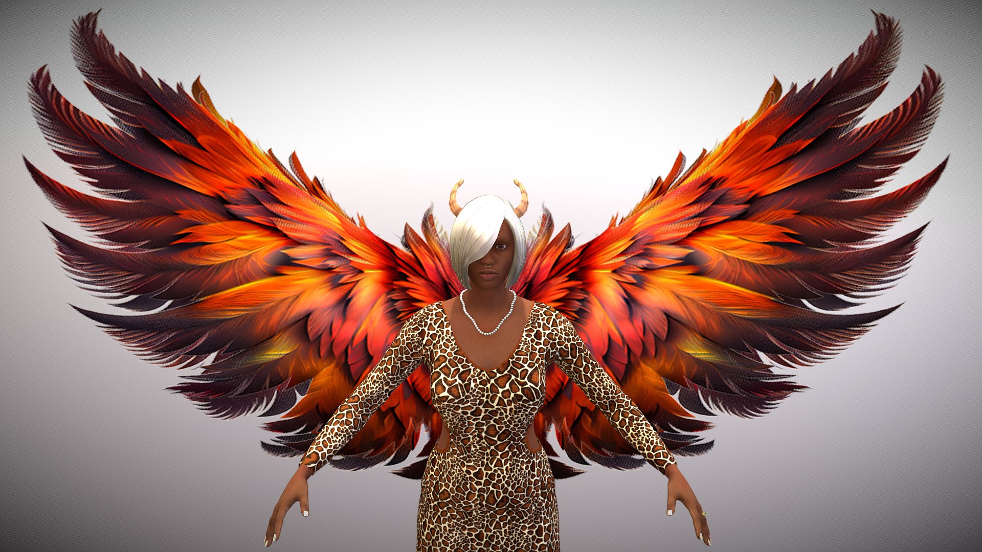 3D Low Poly Animated Phoenix Wings model - TurboSquid 2071947