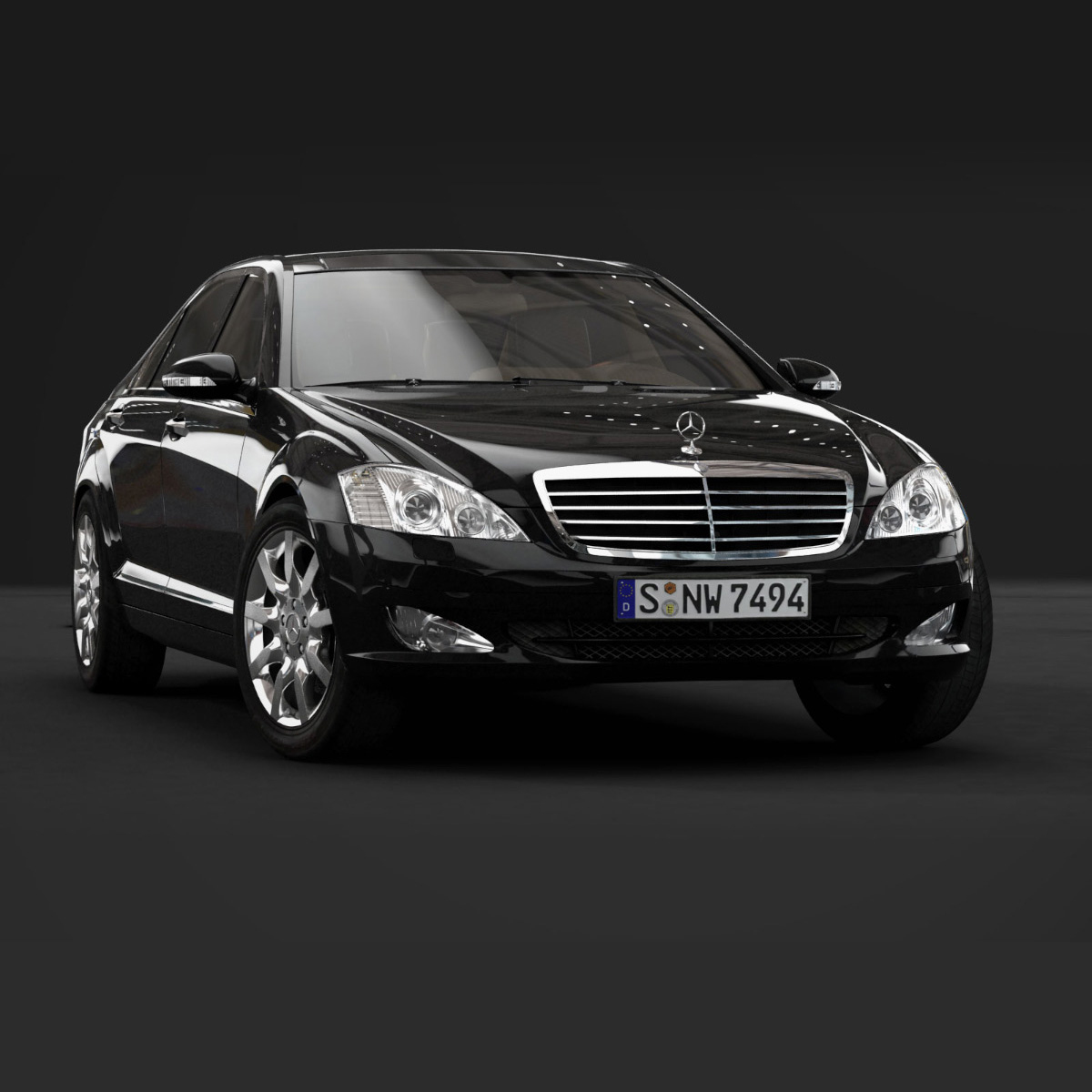 3d model mercedes s merc