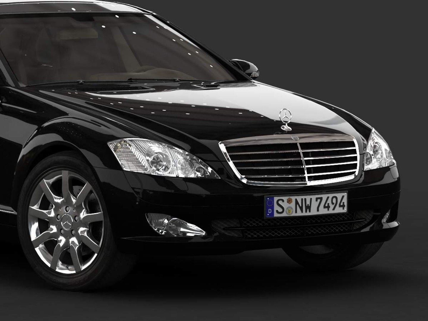 3d Model Mercedes S Merc