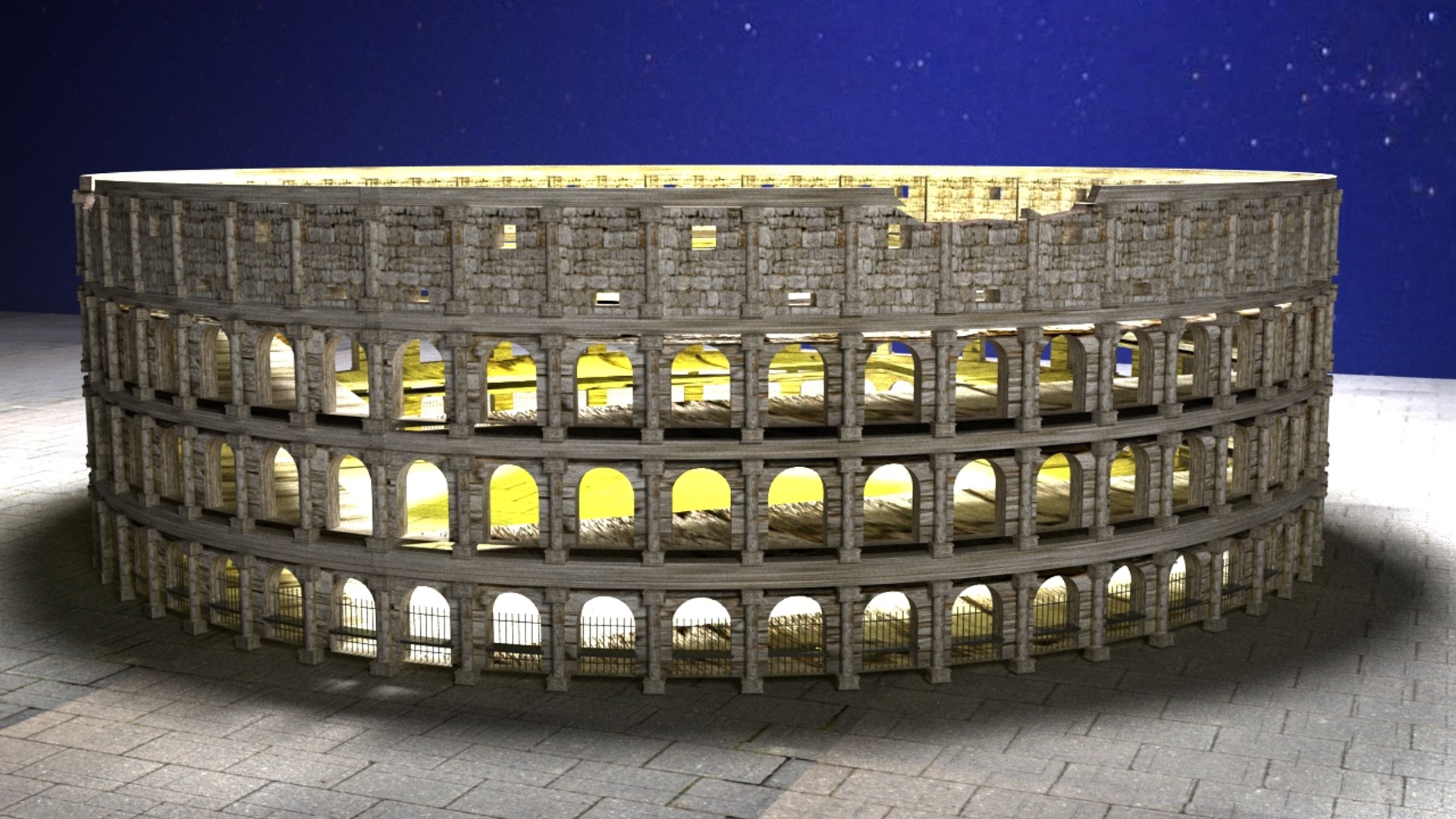 3D Model Roma Coliseum - TurboSquid 1290032