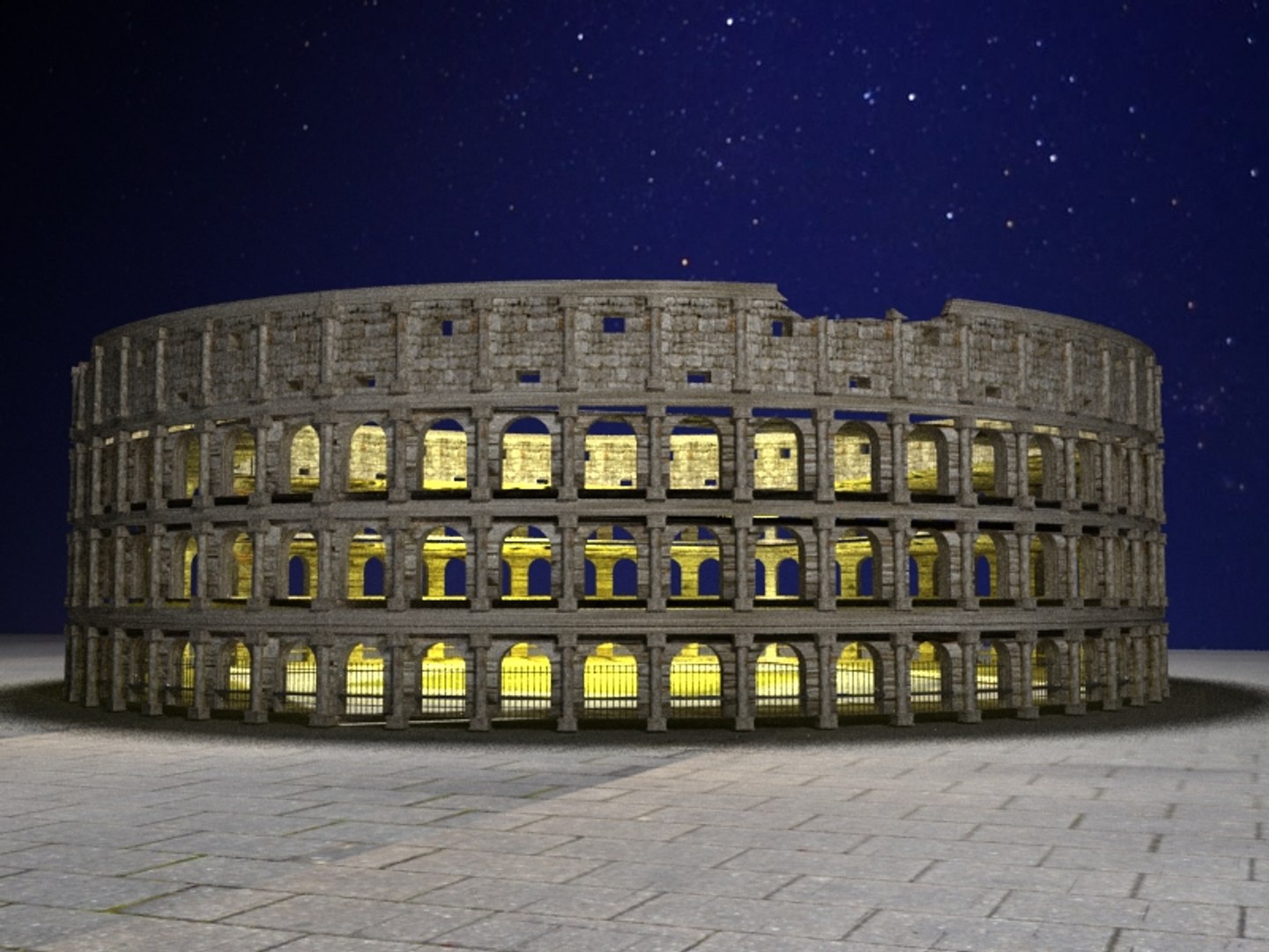 3D Model Roma Coliseum - TurboSquid 1290032