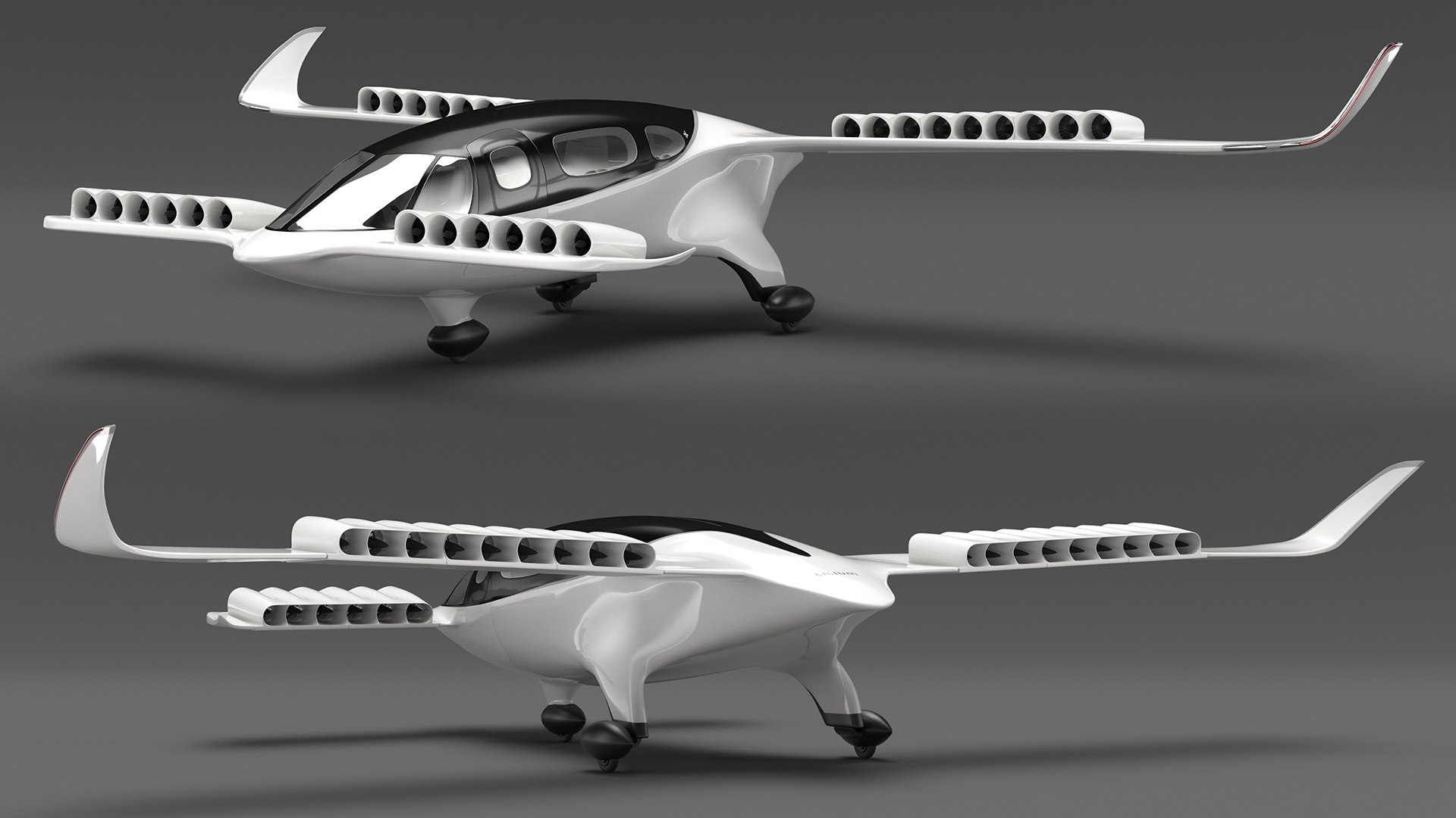 3D Model Lilium Jet Phoenix White Rigged - TurboSquid 2160949