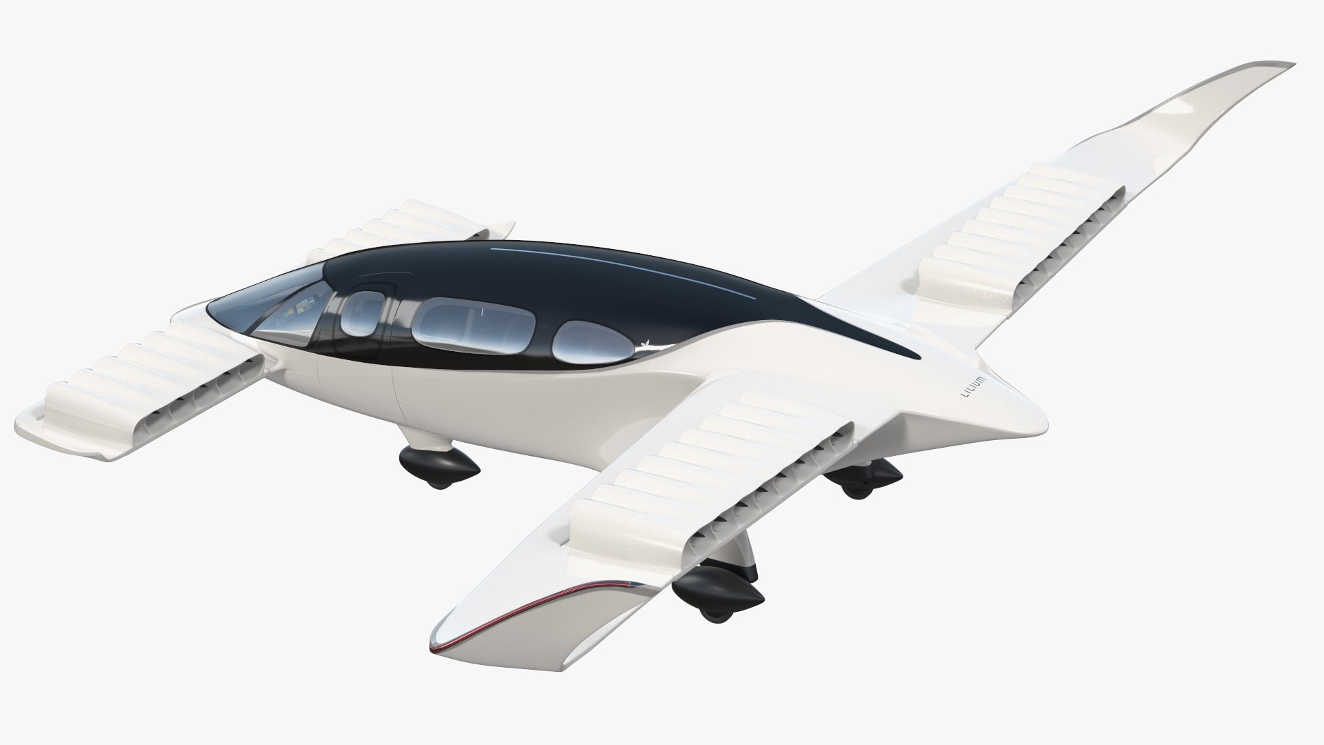 3D Model Lilium Jet Phoenix White Rigged - TurboSquid 2160949