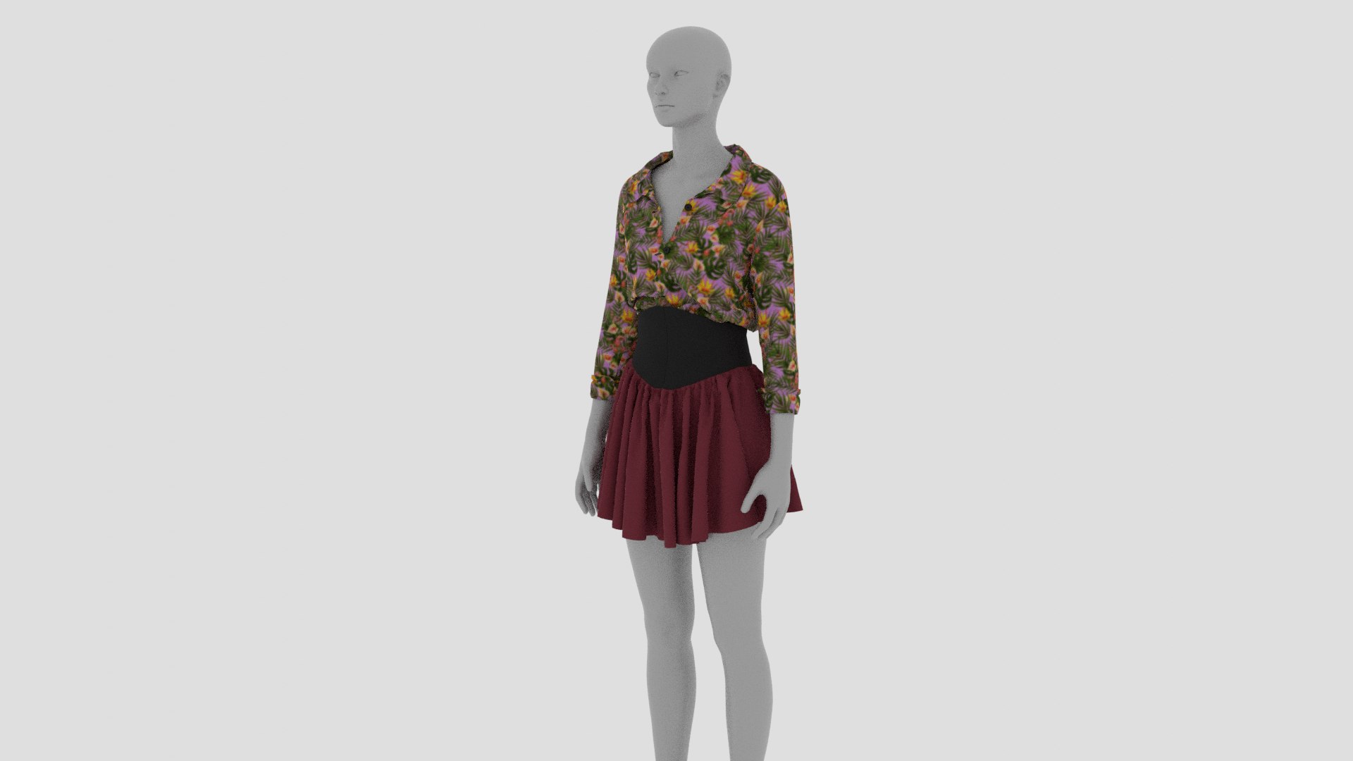 3D Womens Dress - Female Outfit Clothes Model - TurboSquid 2007936