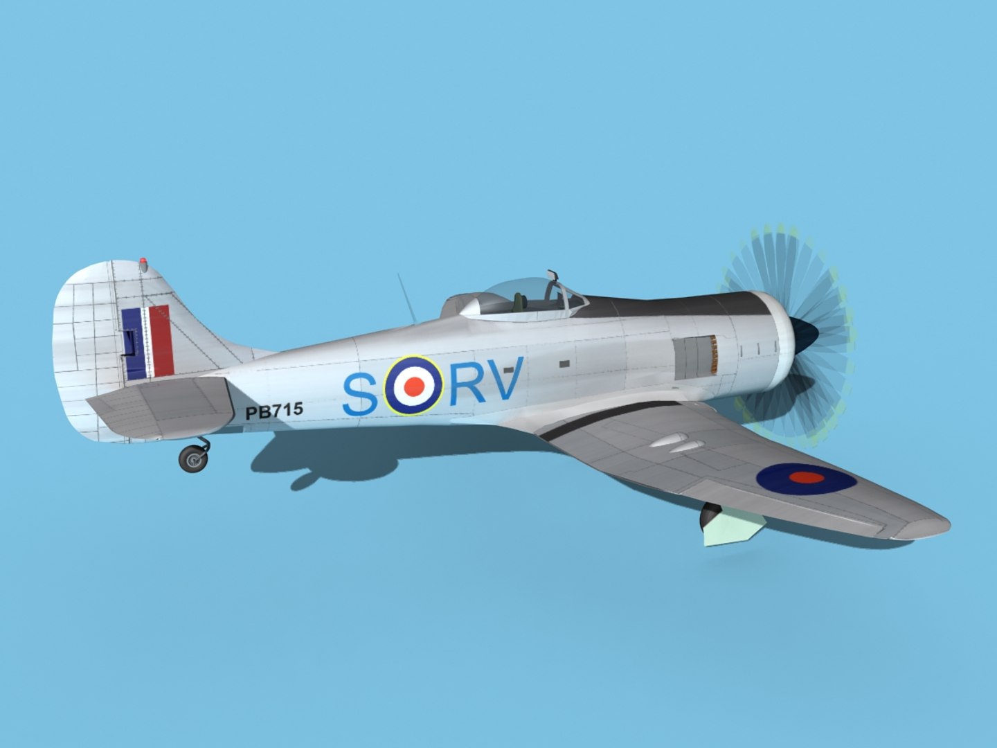 3D propeller hawker tempest model - TurboSquid 1489308