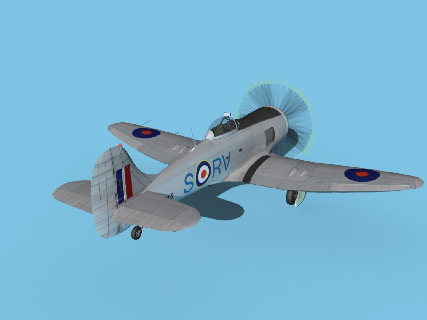 3D propeller hawker tempest model - TurboSquid 1489308
