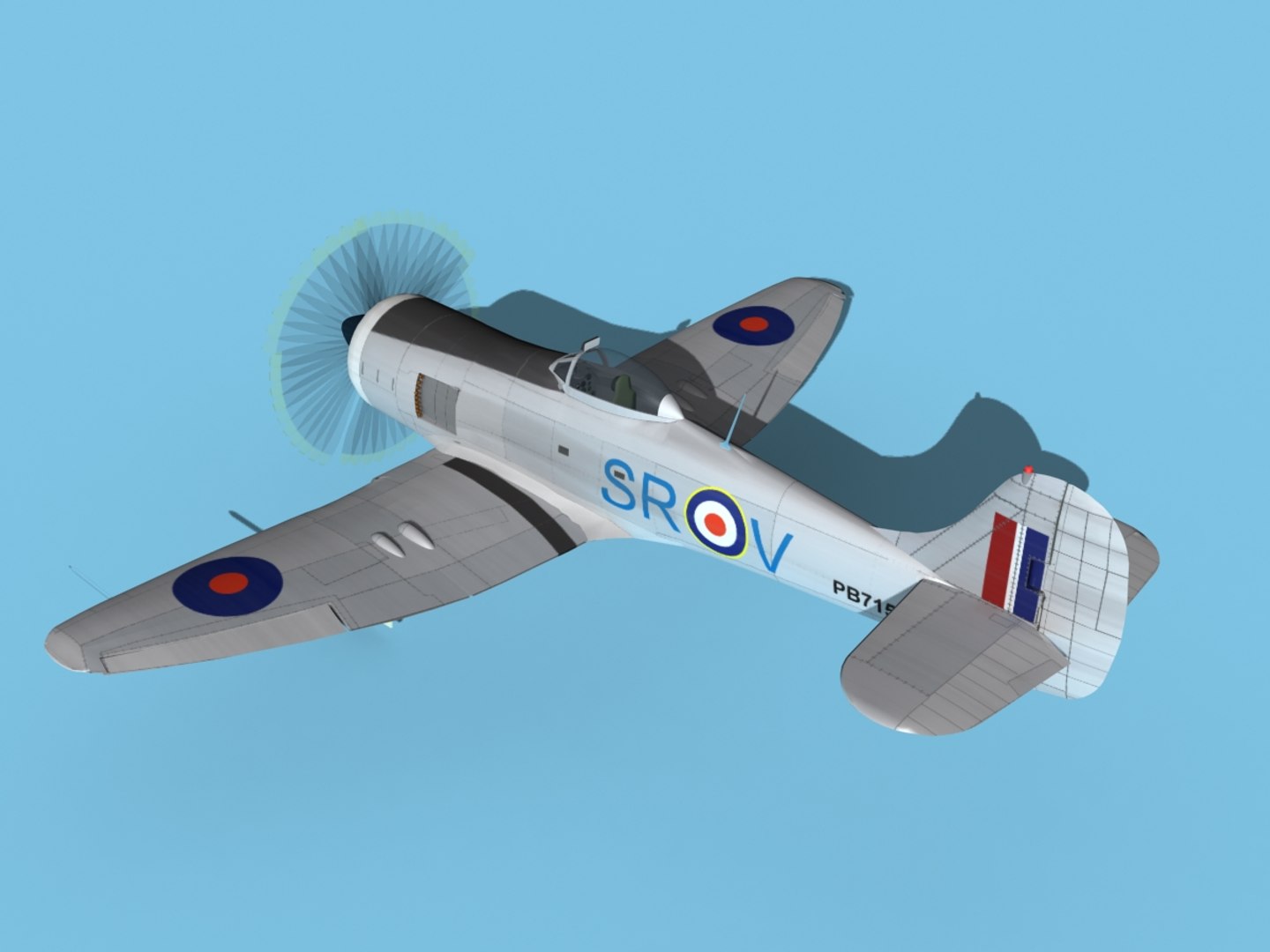 3D propeller hawker tempest model - TurboSquid 1489308
