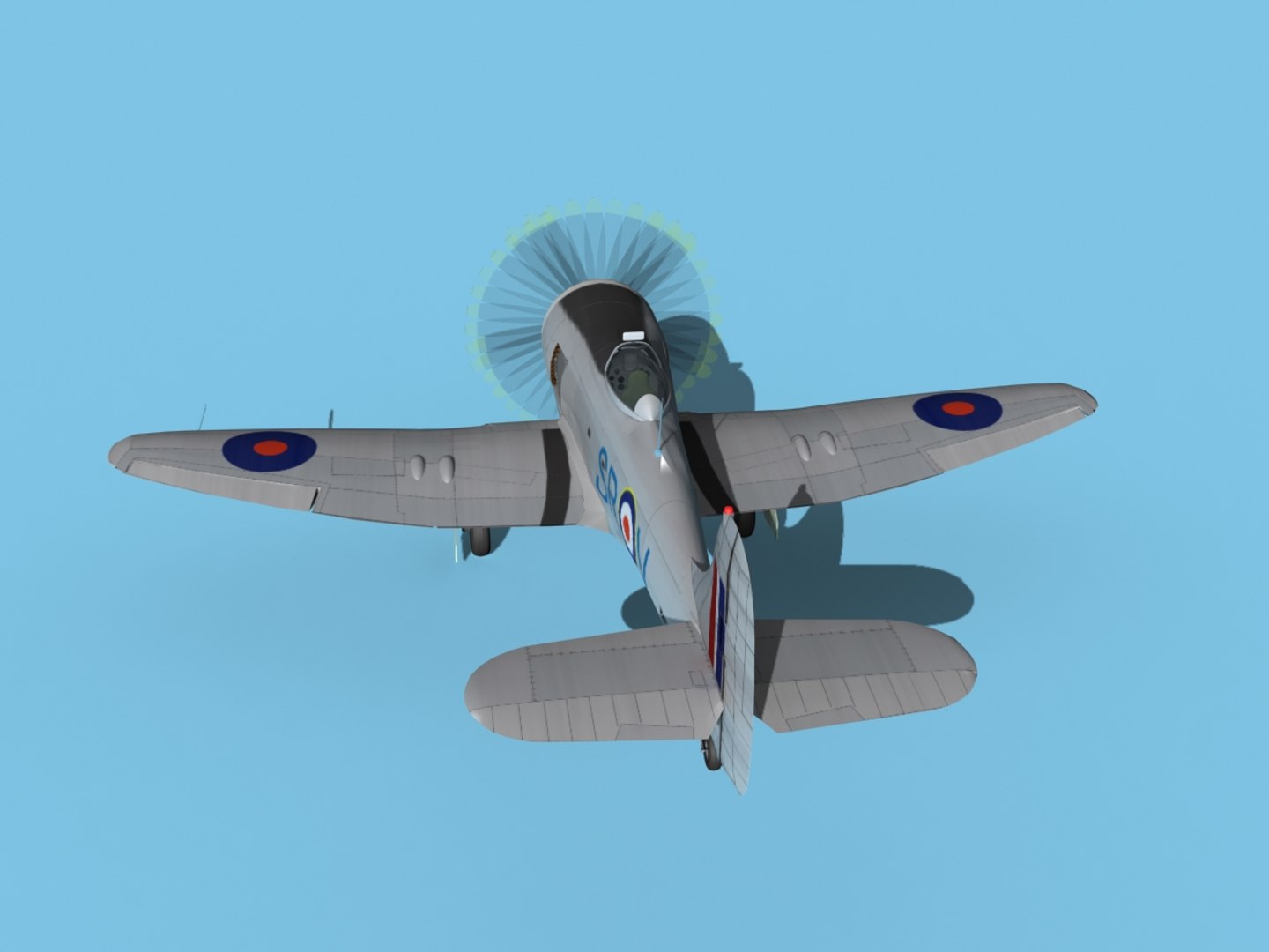 3D propeller hawker tempest model - TurboSquid 1489308