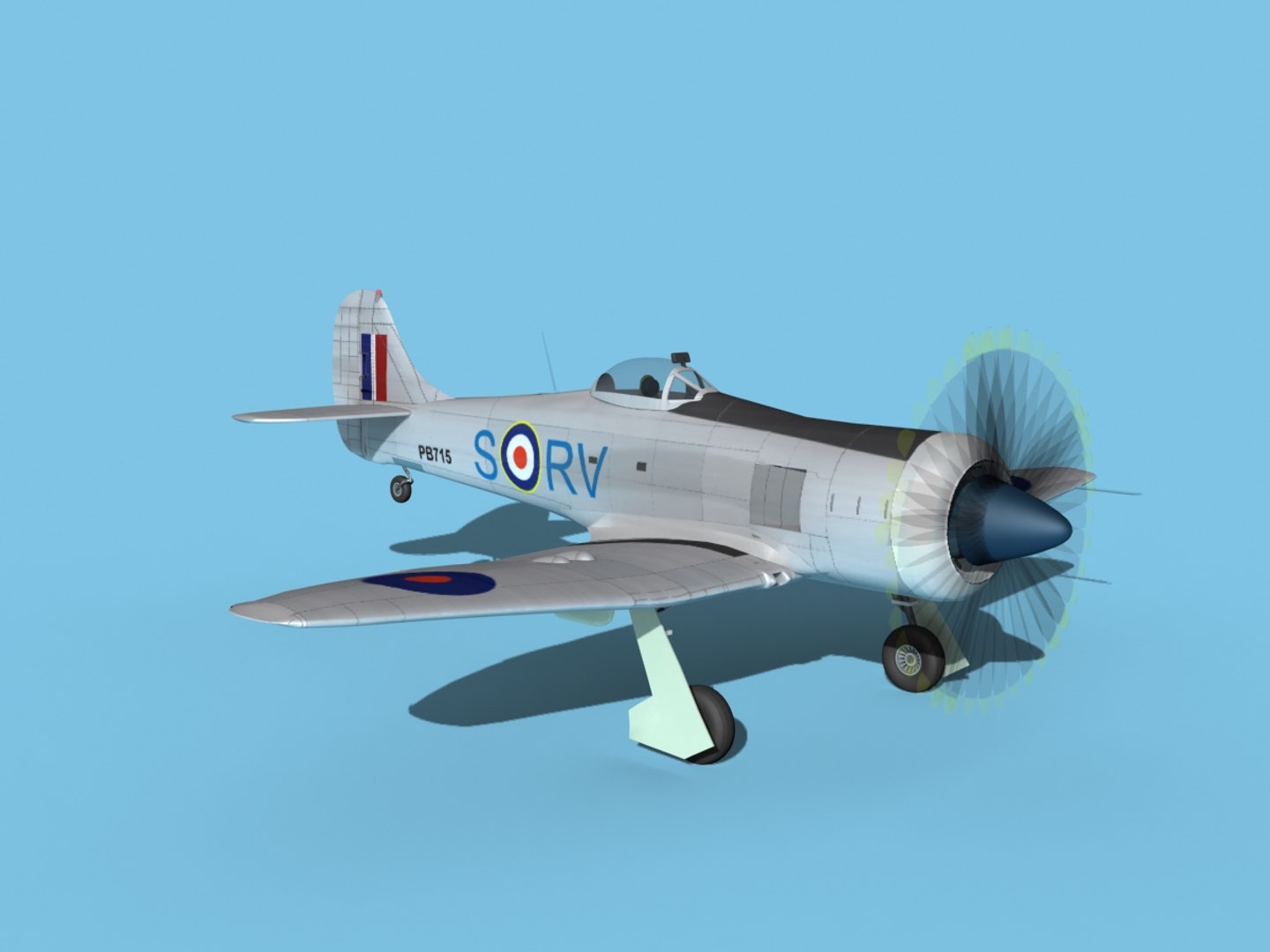 3D propeller hawker tempest model - TurboSquid 1489308