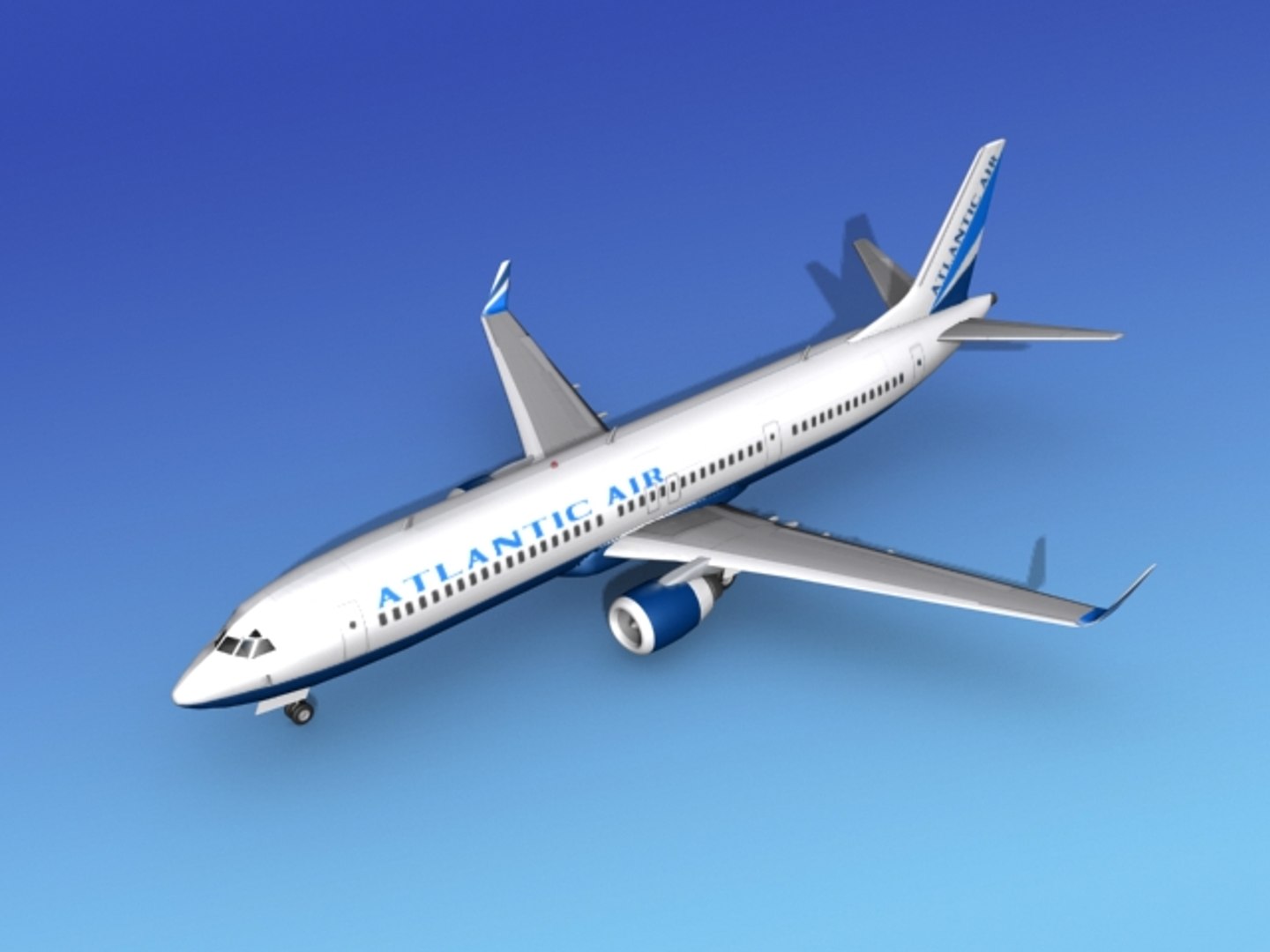 737-900er 737 Airplane 737-900 3d 3ds