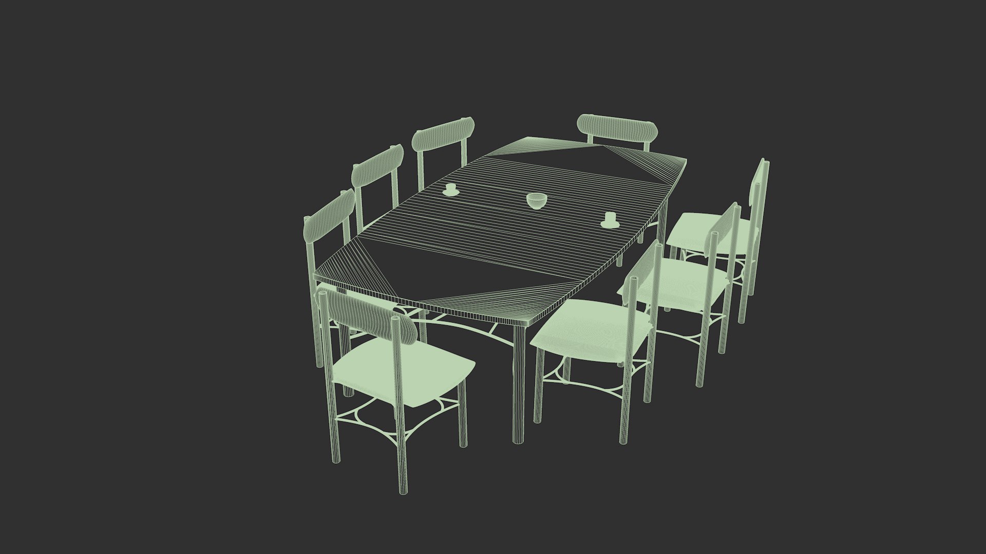 Free Table And Chairs PSA 3D - TurboSquid 1945234