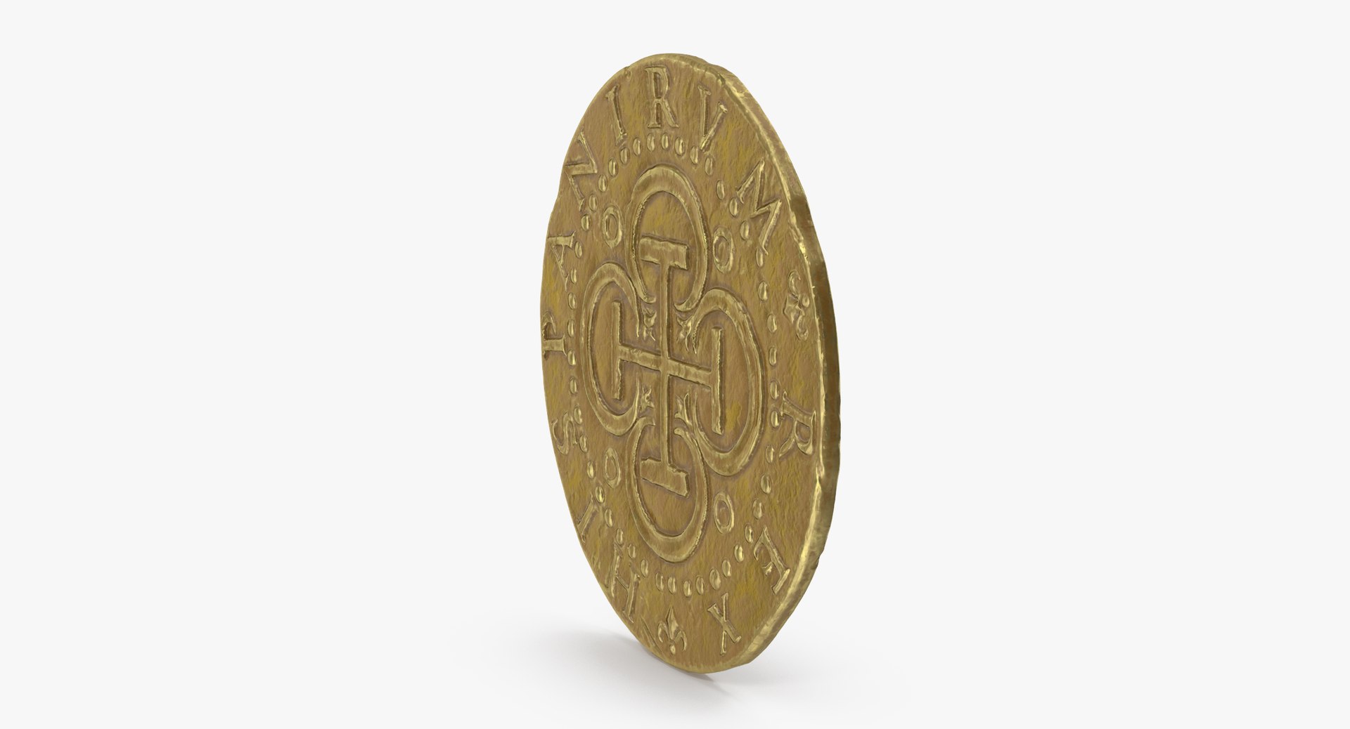 Gold Coin 02 3D Model - TurboSquid 1174423