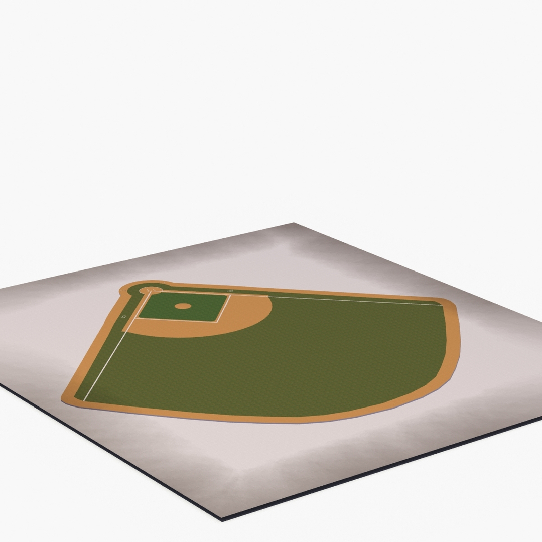 baseball field bases 3d model