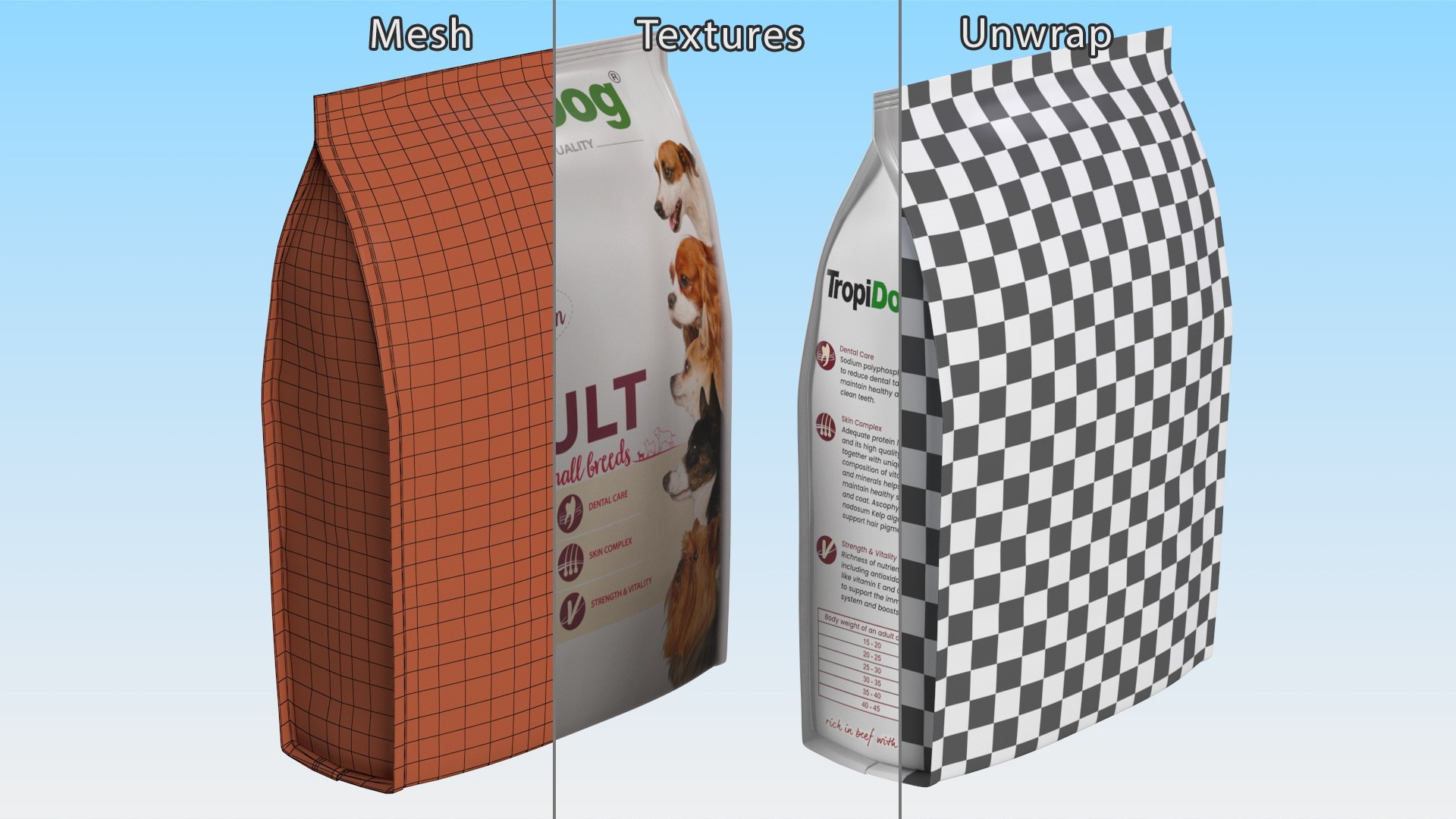 TropiDog Pet Food Large Package model - TurboSquid 2108537