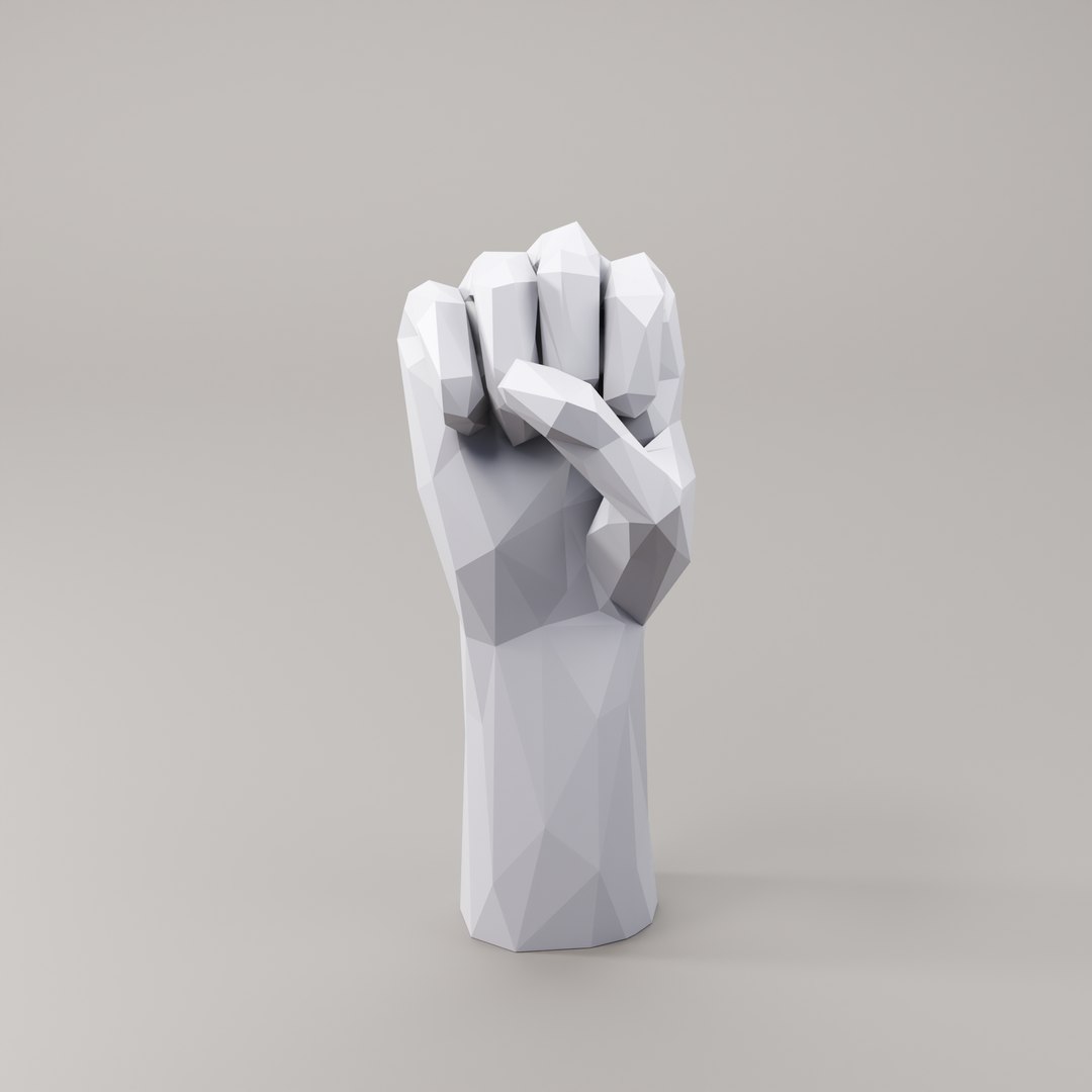 3D Model Hand Finger Counting 0 Low Poly - TurboSquid 2352899