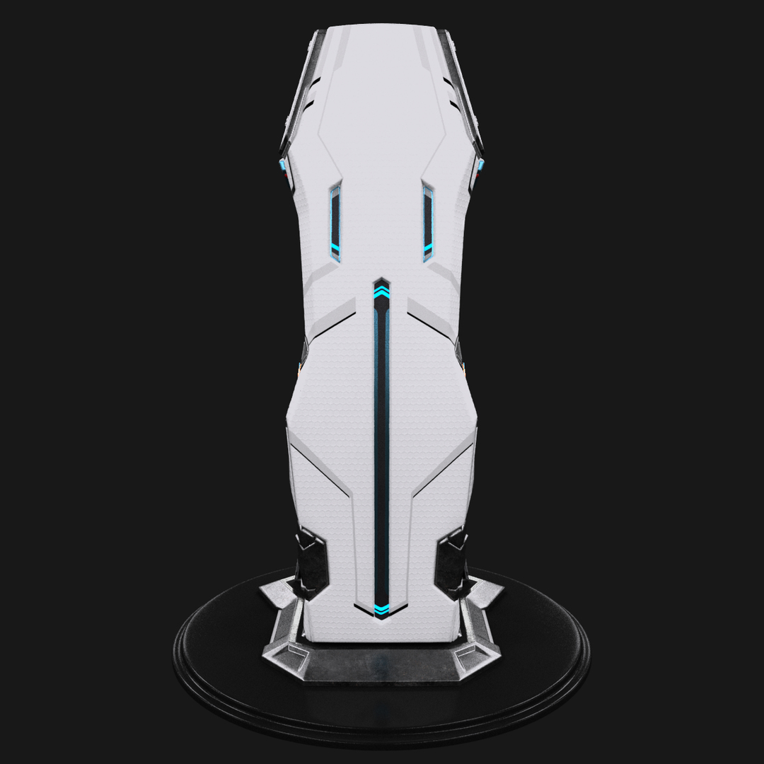3d model of cryopod pbr