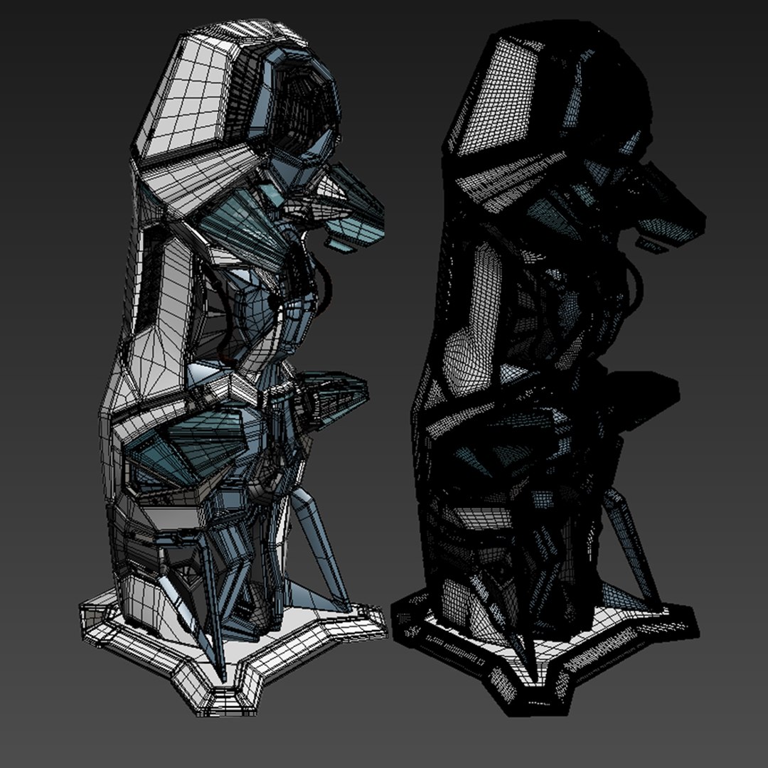 3d model of cryopod pbr