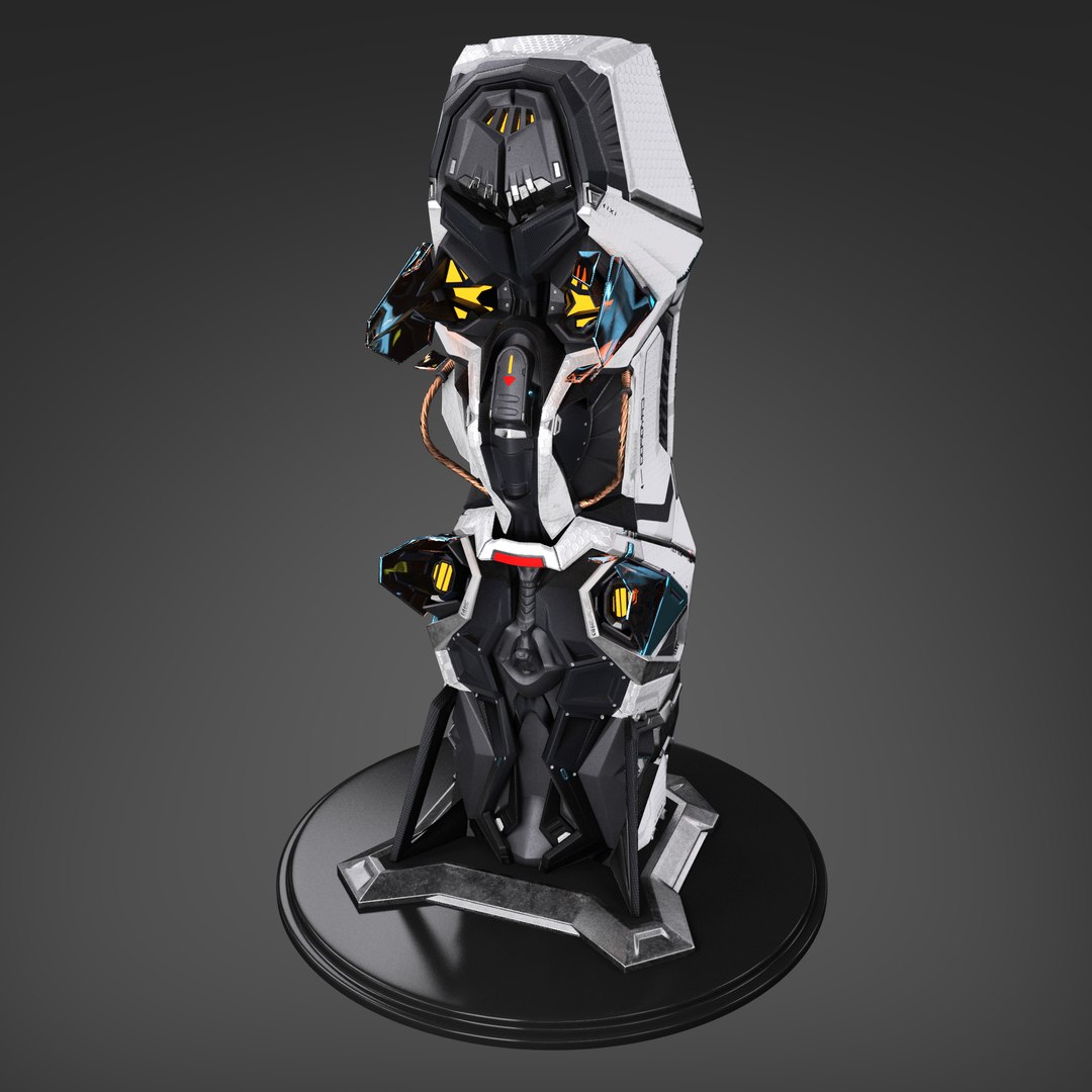 3d model of cryopod pbr