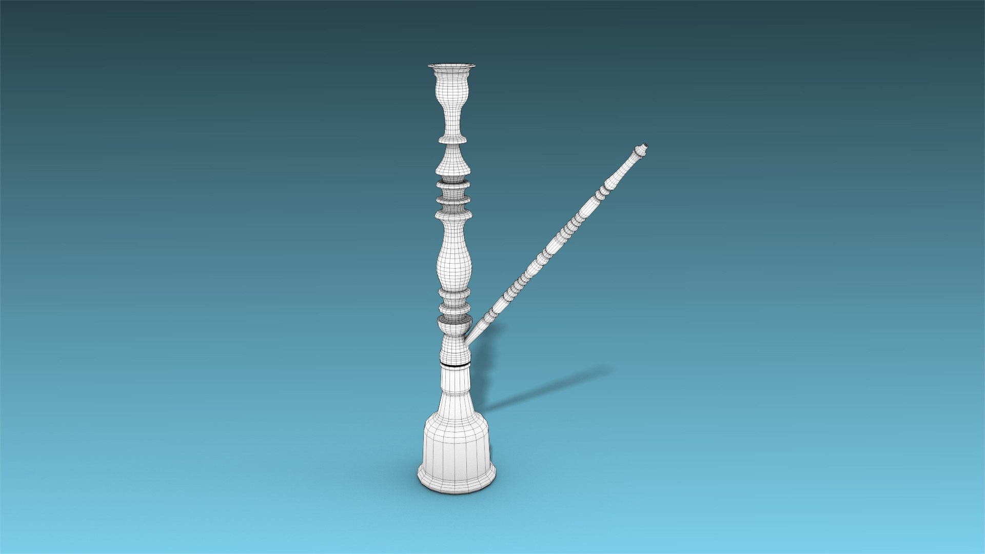 3D model low-poly hookah - TurboSquid 1634049