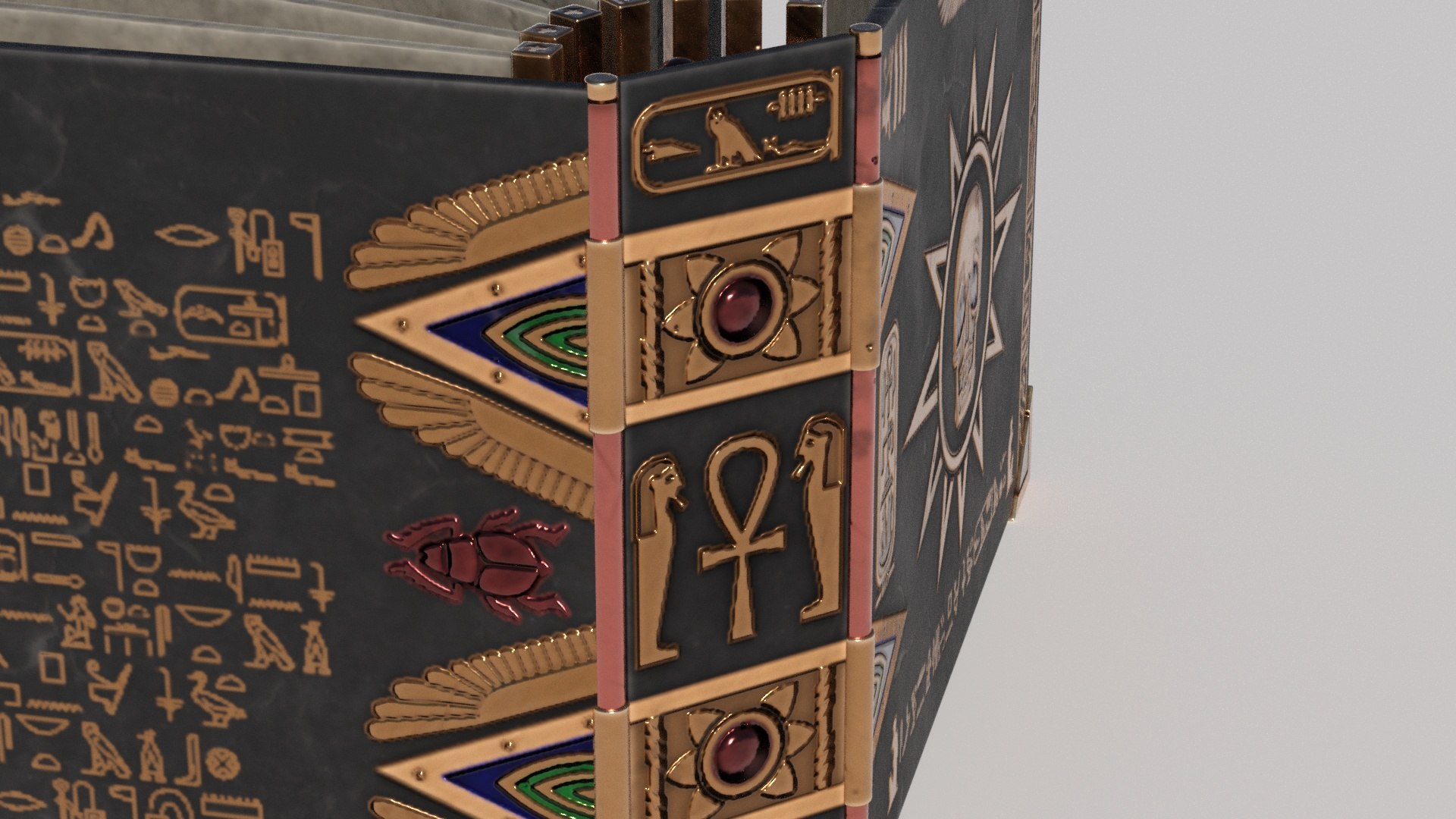 3D OB 02 Egyptian Necromancer Kit - 04 Magic Book Model - TurboSquid ...