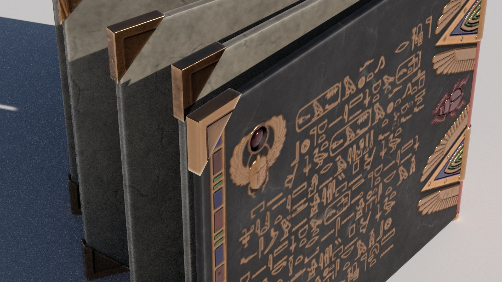 3D OB 02 Egyptian Necromancer Kit - 04 Magic Book Model - TurboSquid ...