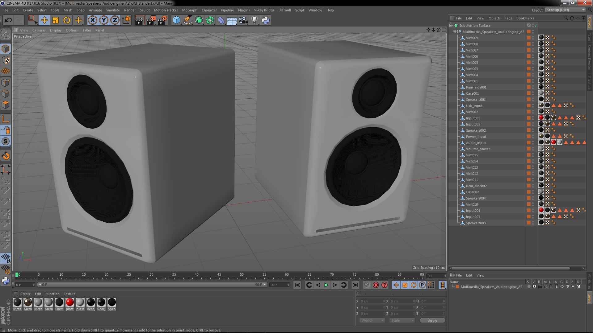 3D Multimedia Speakers Audioengine A2 model - TurboSquid 2133643