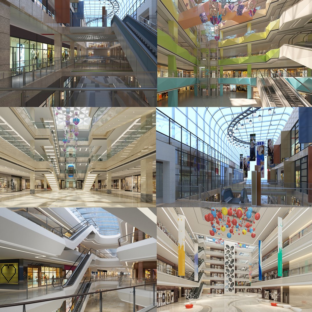 3D Shopping Mall Collection 05 - TurboSquid 2145000