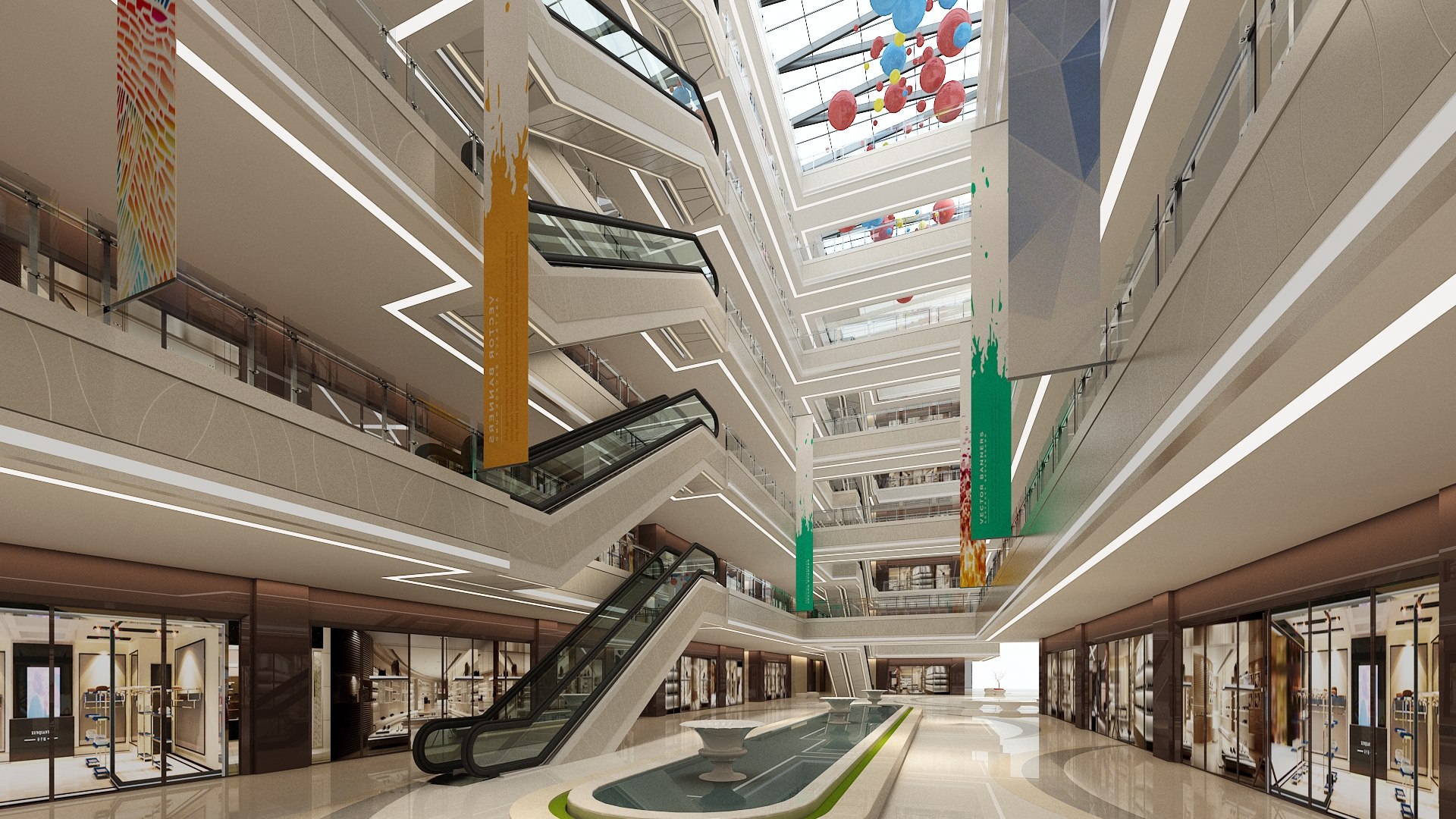 3D Shopping Mall Collection 05 - TurboSquid 2145000