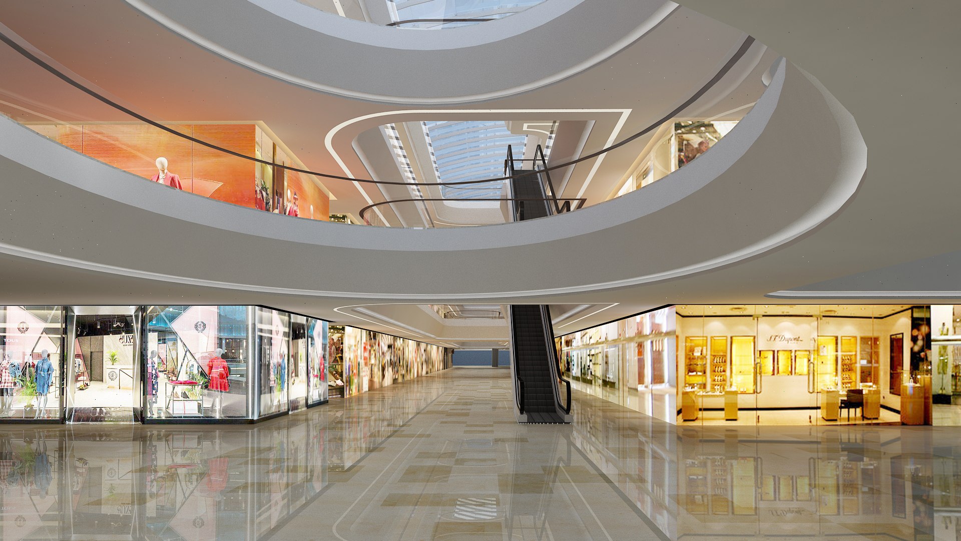 3D Shopping Mall Collection 05 - TurboSquid 2145000