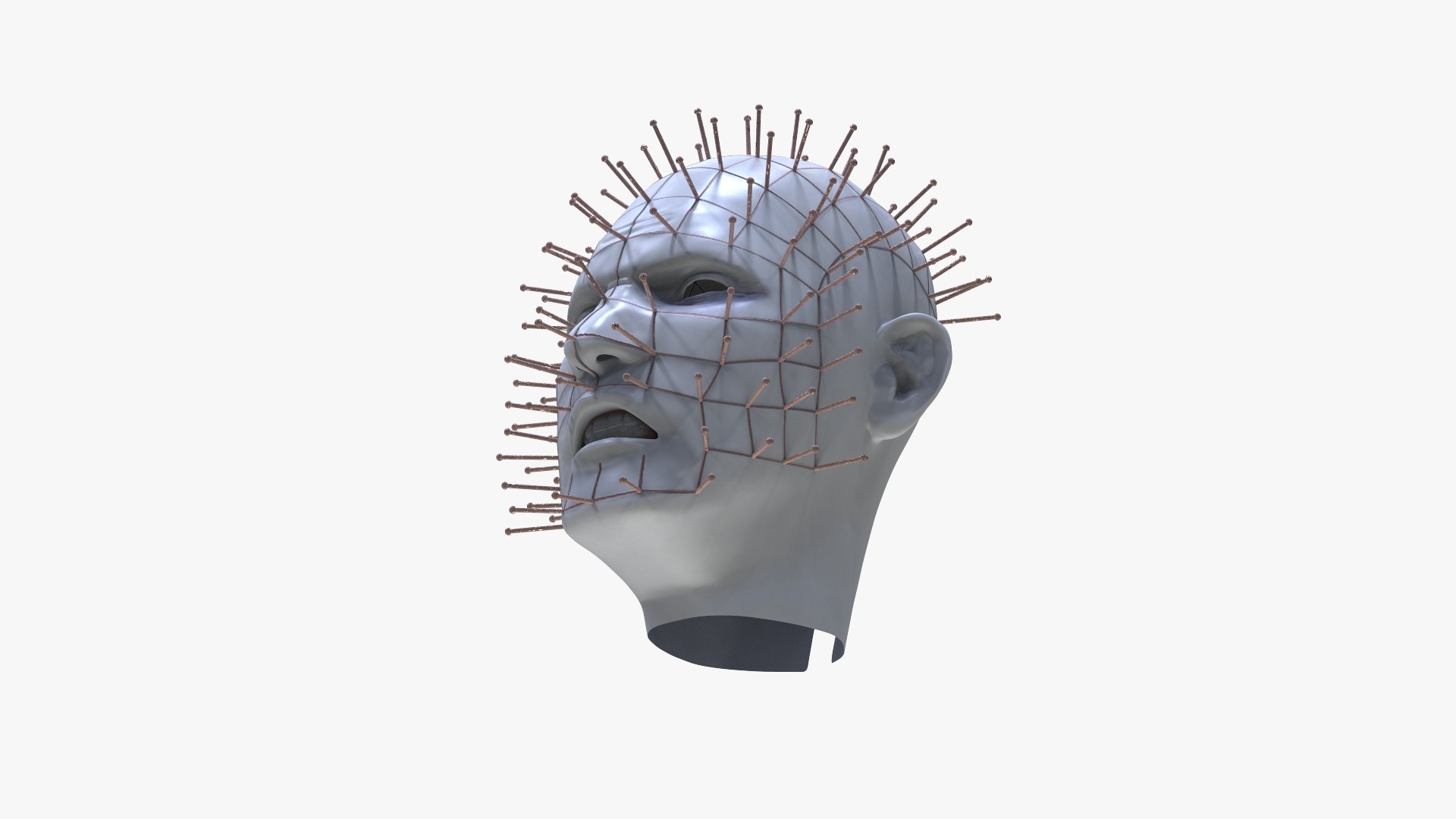3D Pinhead Hellraiser Mask - TurboSquid 1846528