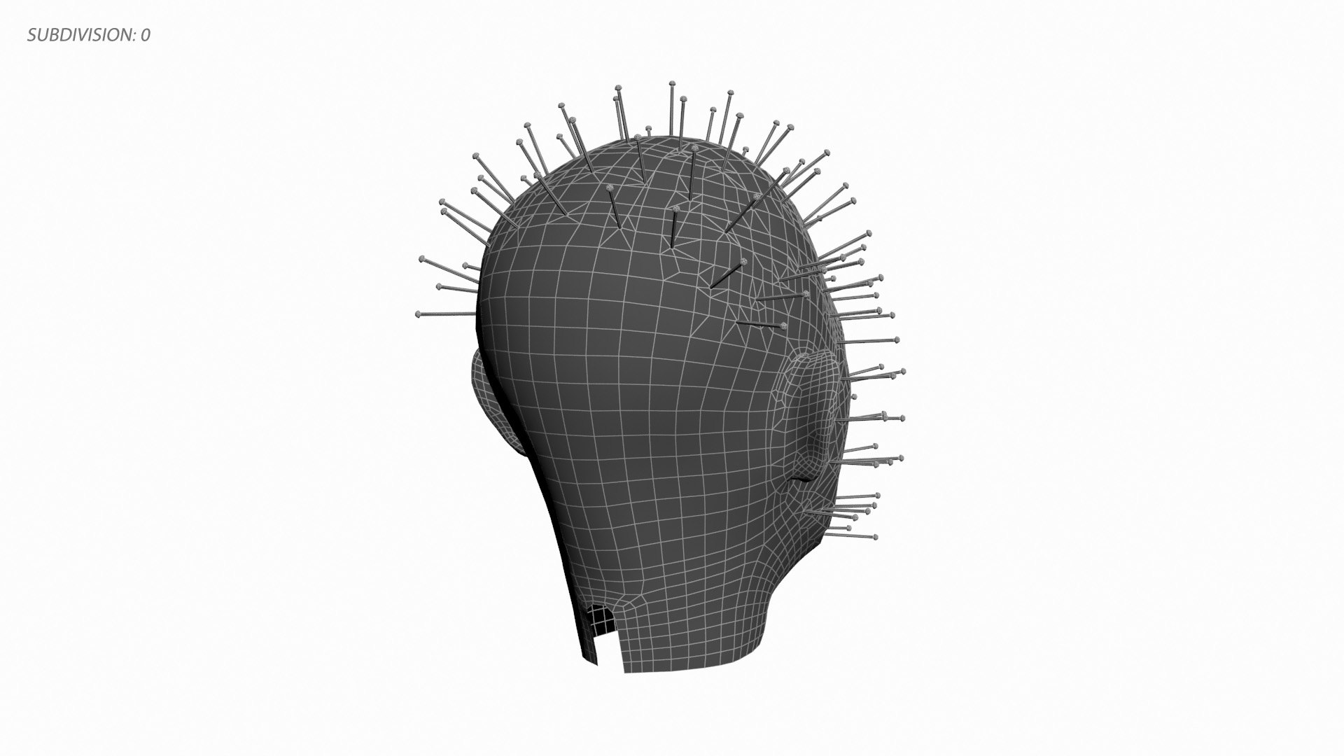 3D Pinhead Hellraiser Mask - TurboSquid 1846528