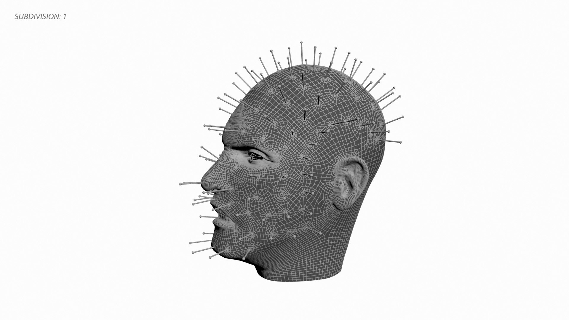 3D Pinhead Hellraiser Mask - TurboSquid 1846528