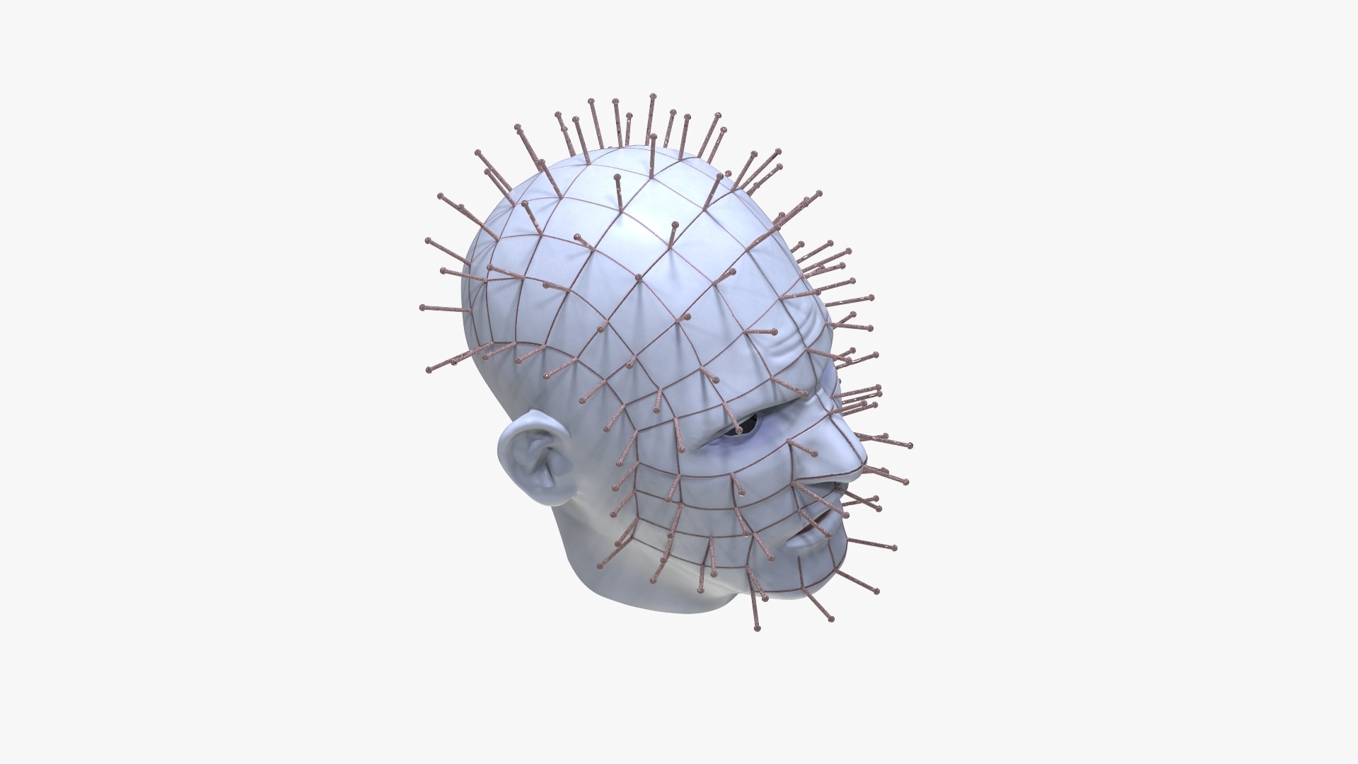 3D Pinhead Hellraiser Mask - TurboSquid 1846528