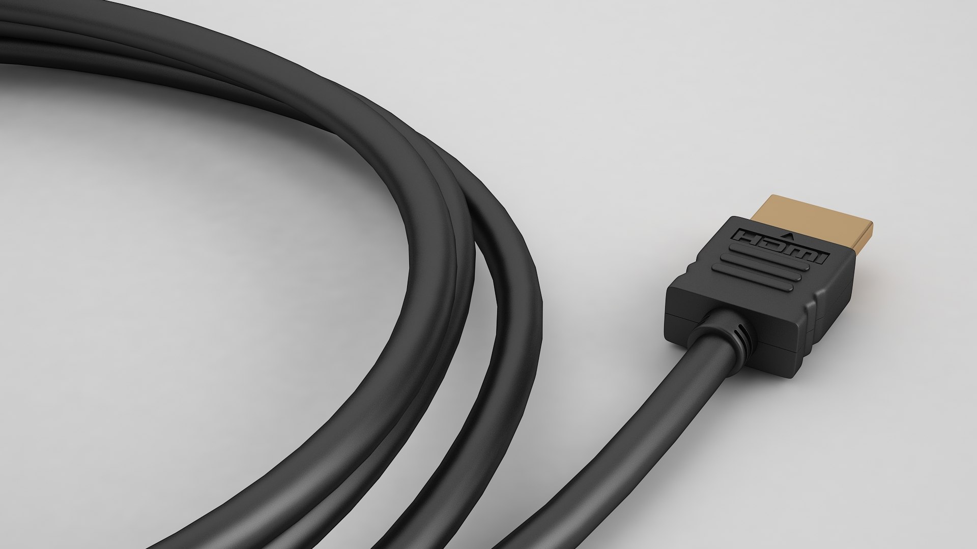 Hdmi cable 3D model - TurboSquid 1485141
