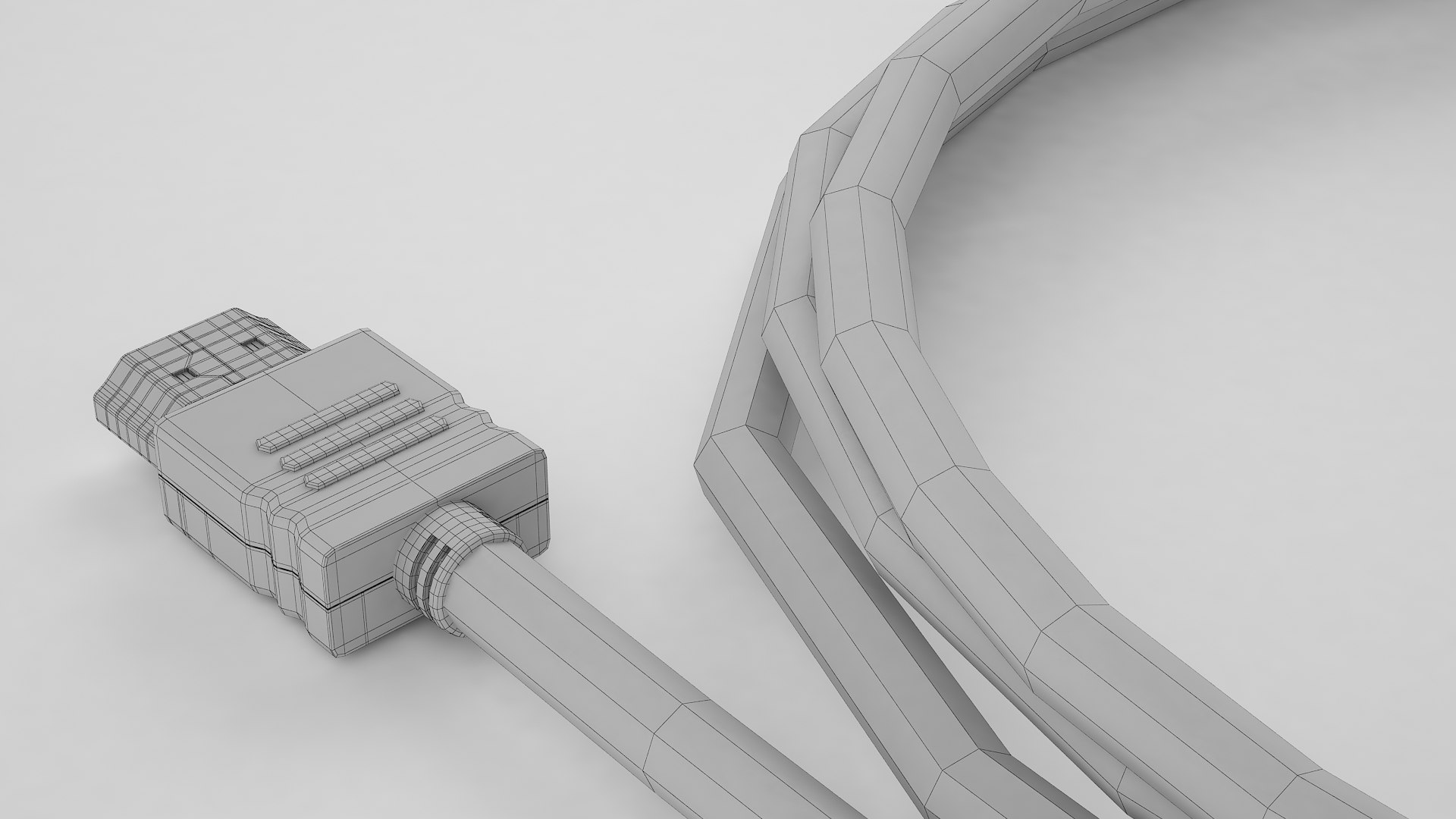 Hdmi cable 3D model - TurboSquid 1485141