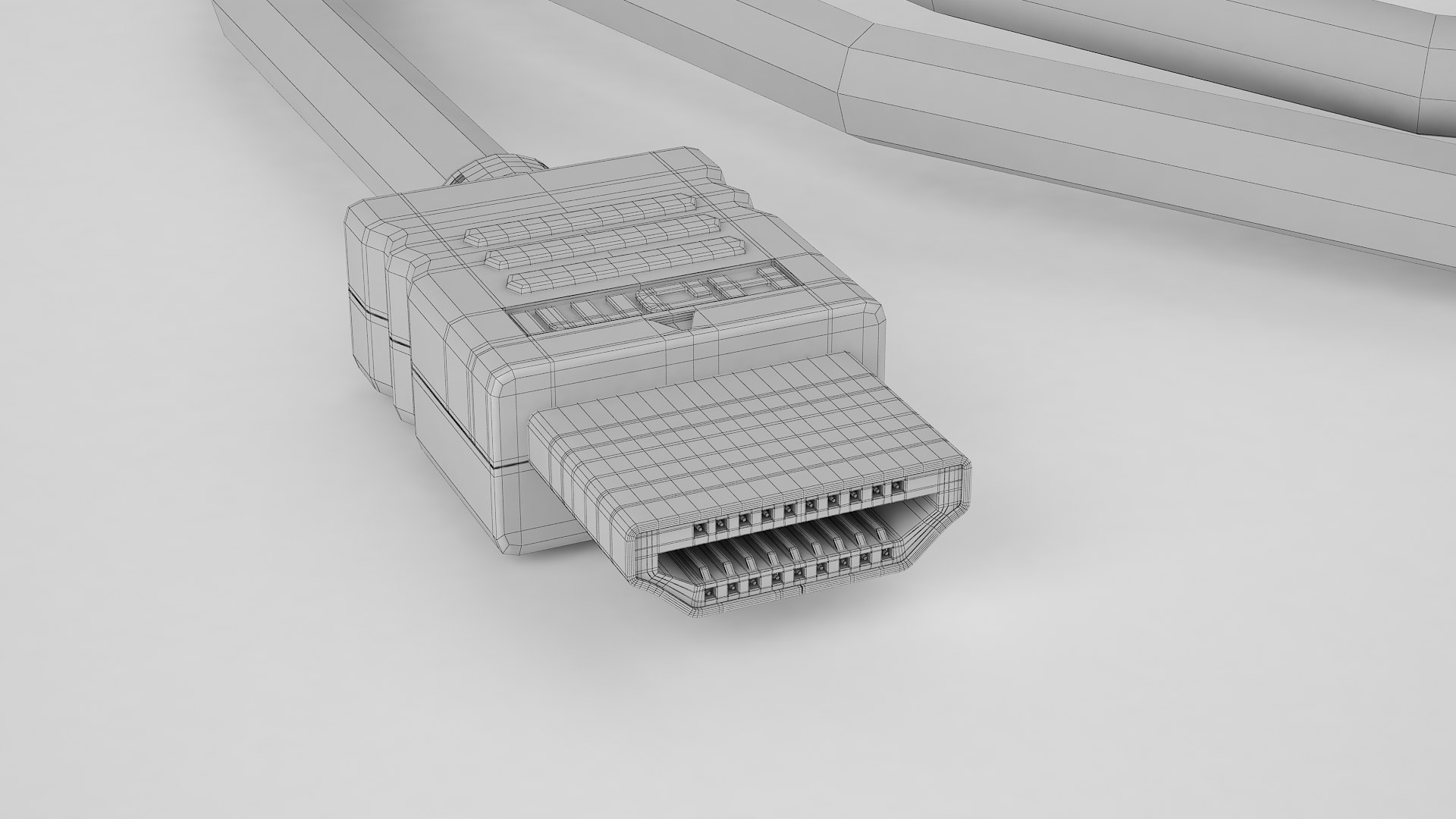 Hdmi cable 3D model - TurboSquid 1485141