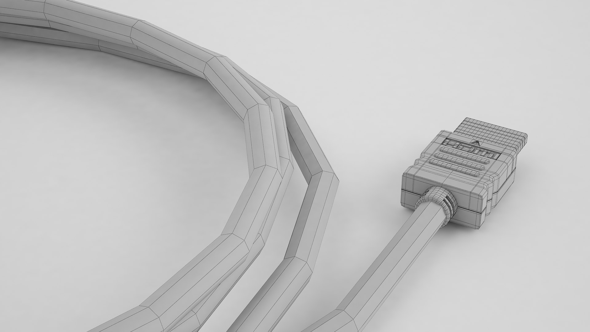 Hdmi cable 3D model - TurboSquid 1485141