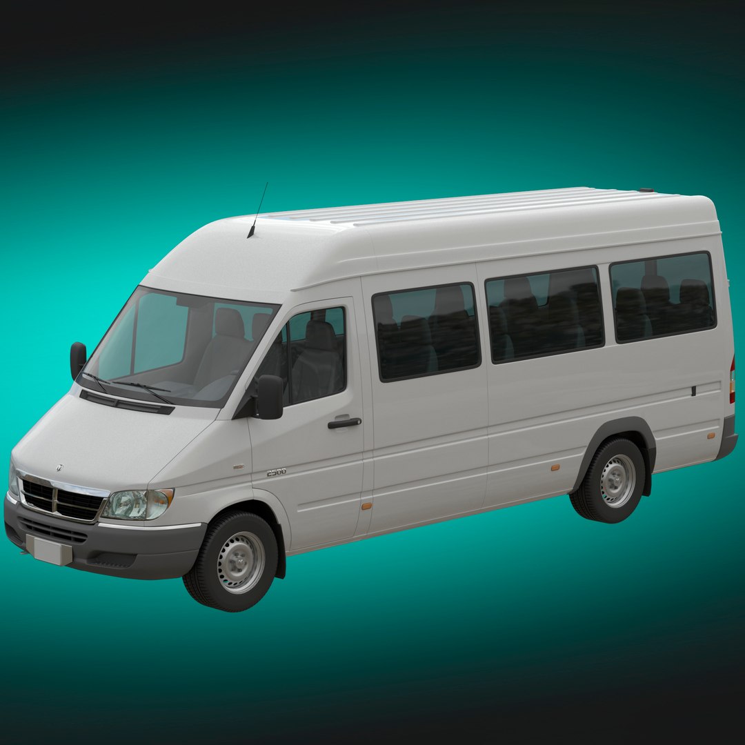 3D Dodge Sprinter minibus - TurboSquid 1895324