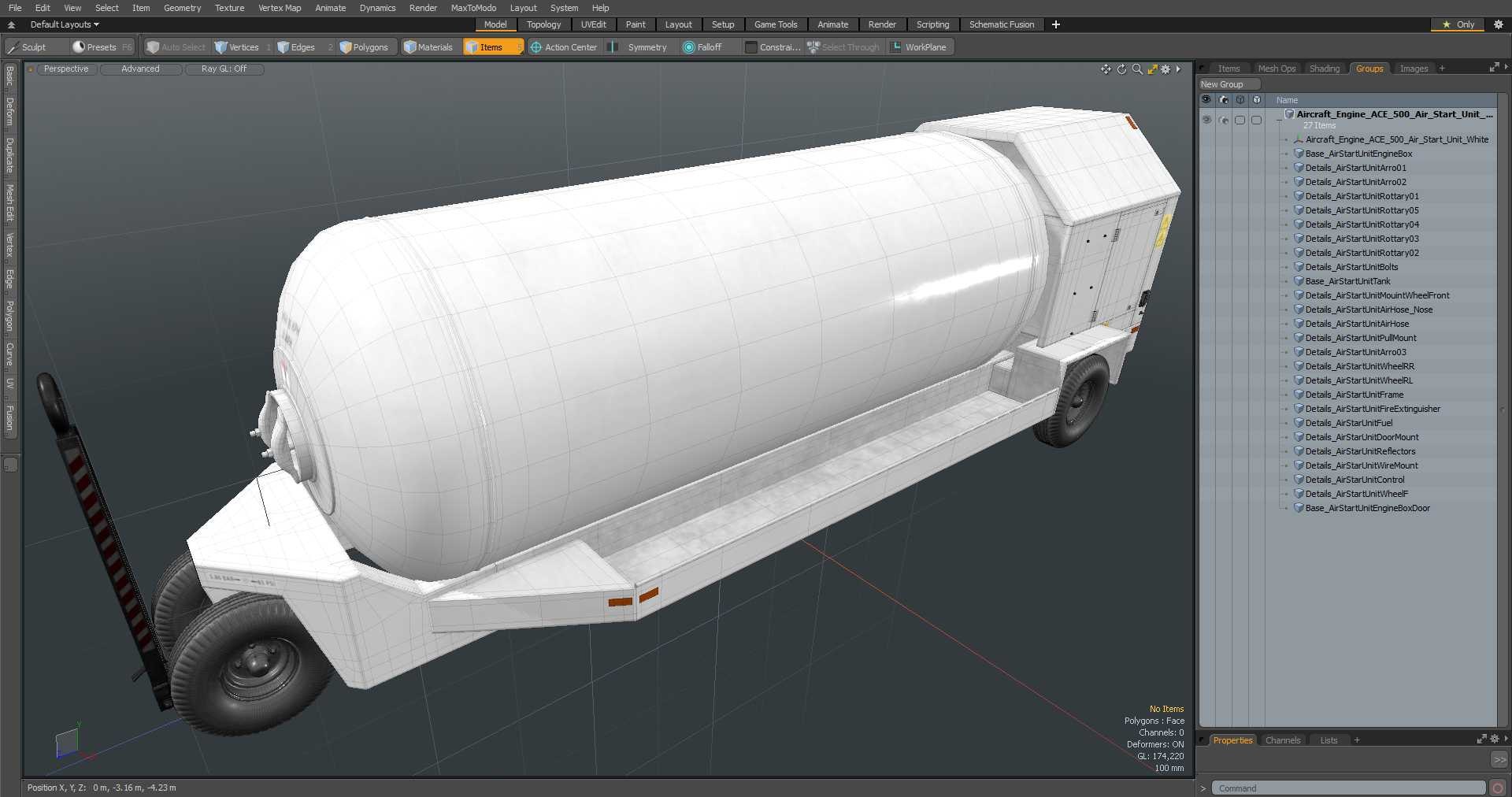 3D model Aircraft Engine ACE-500 Air Start Unit White - TurboSquid 2171908