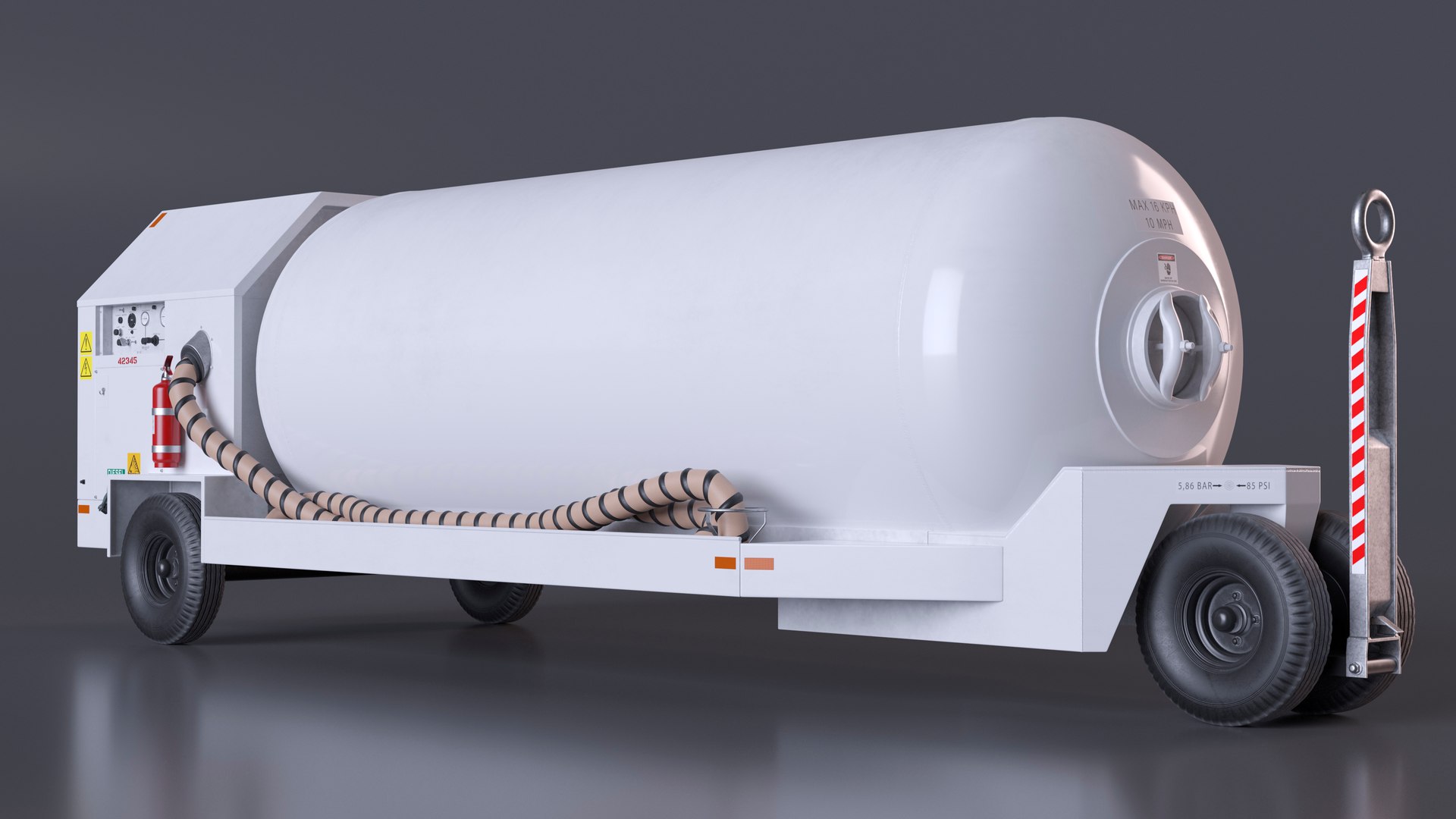 3D model Aircraft Engine ACE-500 Air Start Unit White - TurboSquid 2171908