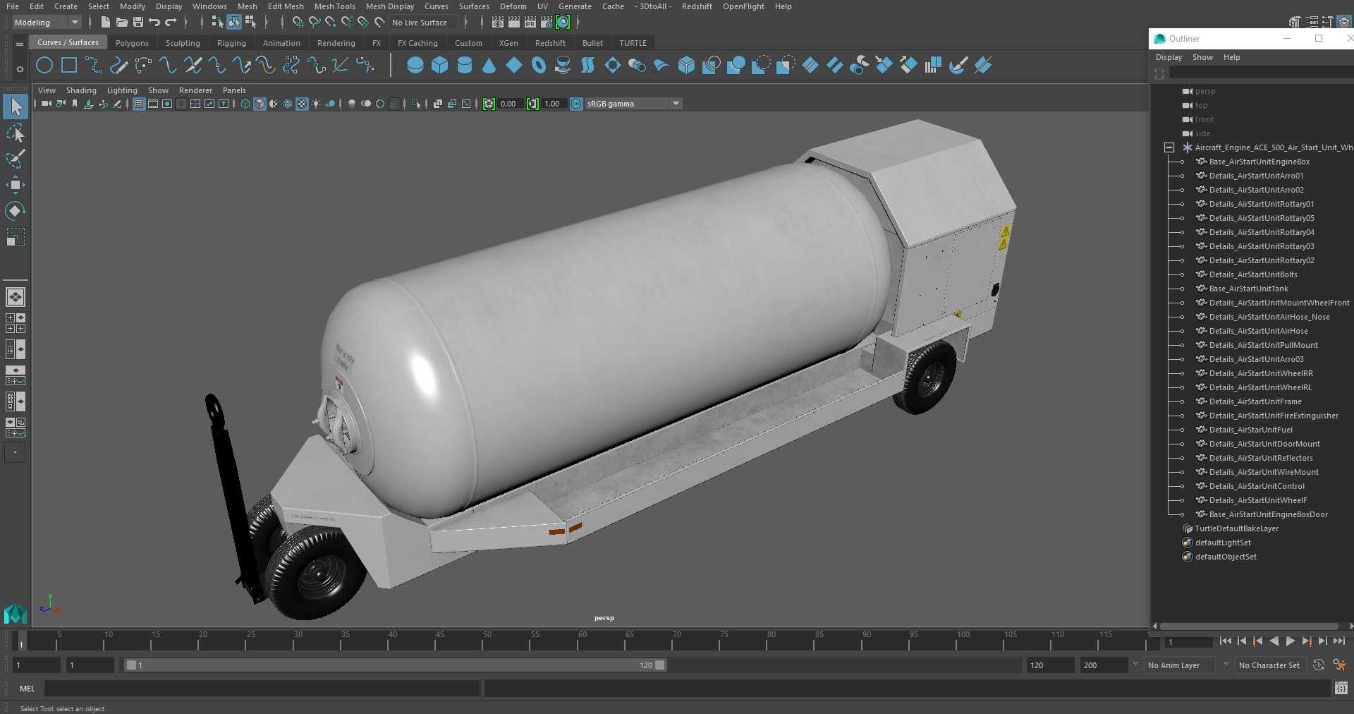 3D model Aircraft Engine ACE-500 Air Start Unit White - TurboSquid 2171908