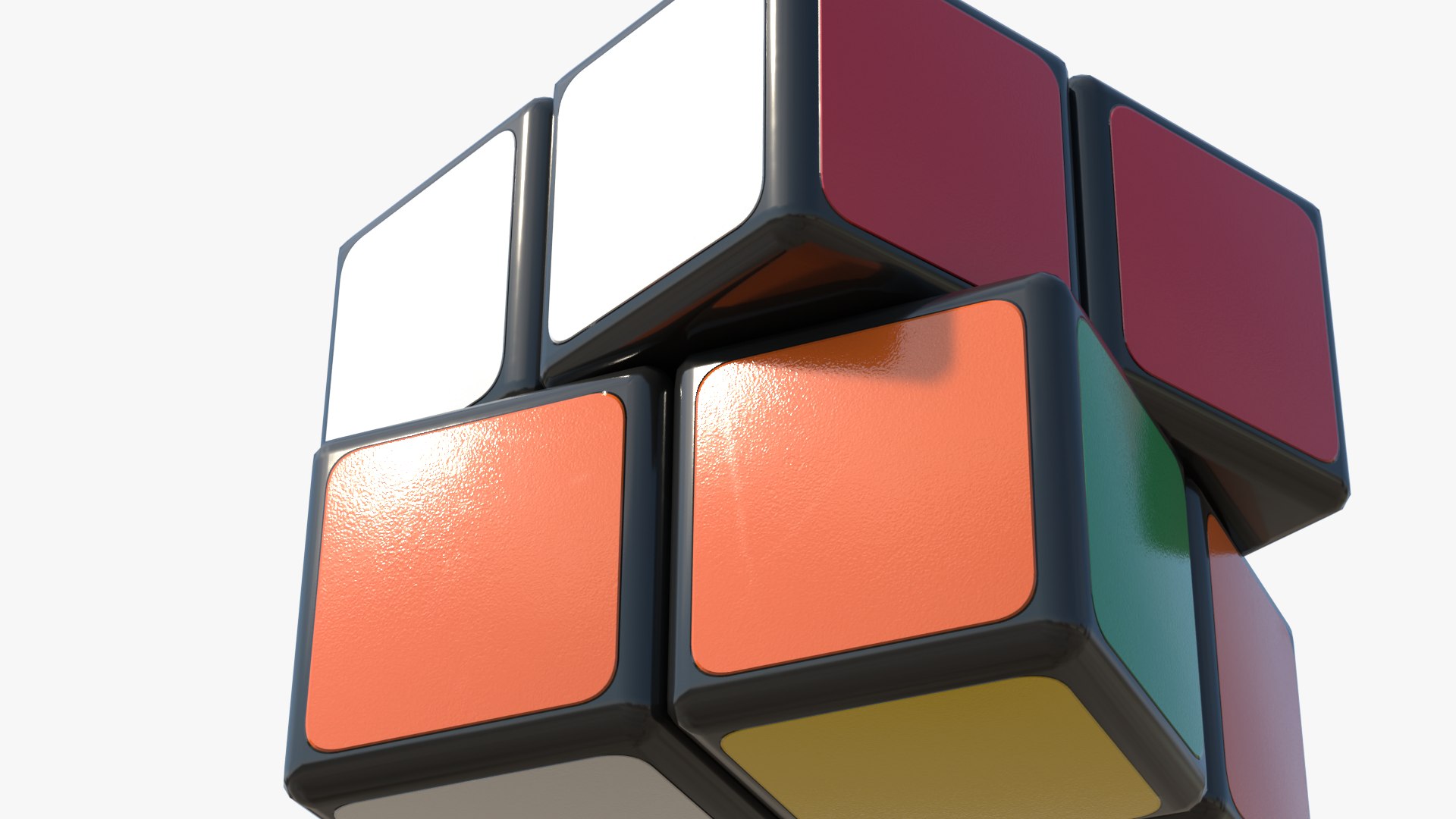 3D Animated Rubiks Cube 2x2 - TurboSquid 2053702