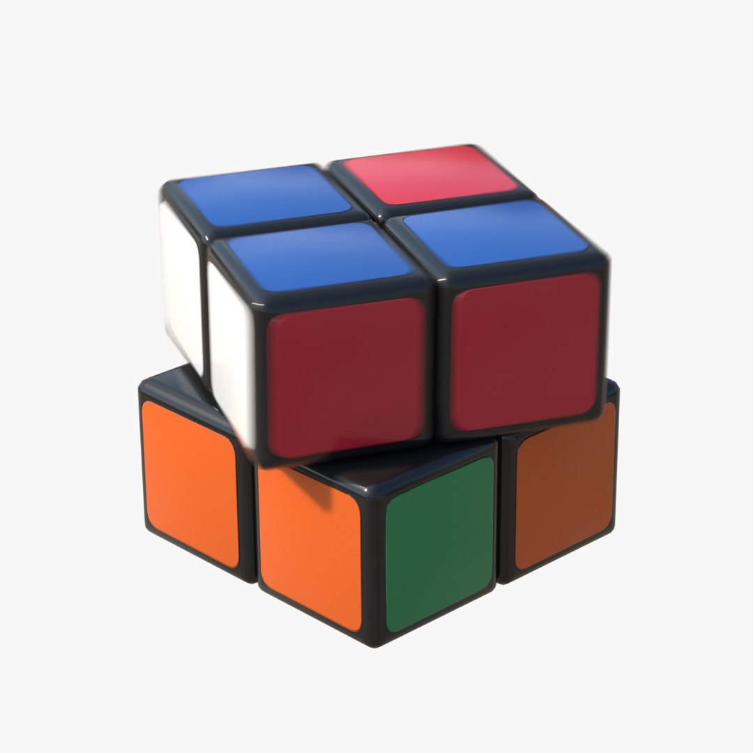 3D Animated Rubiks Cube 2x2 - TurboSquid 2053702