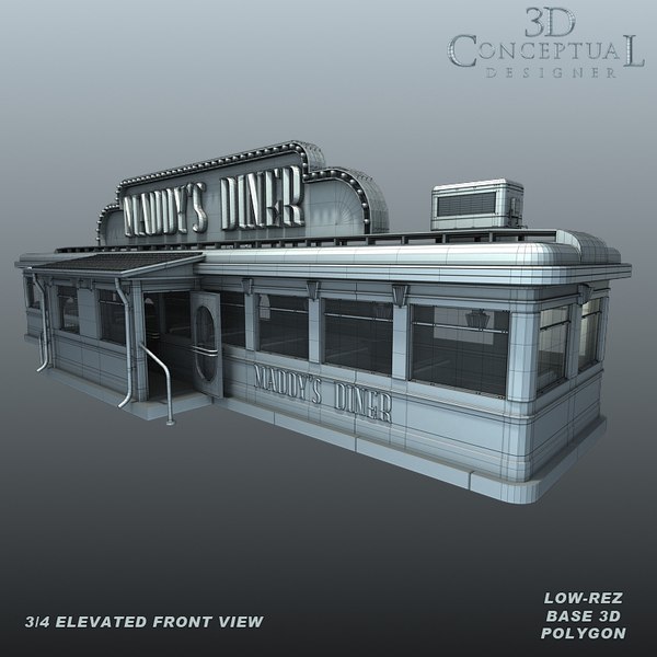 3dsmax 1930 s diner vintage car