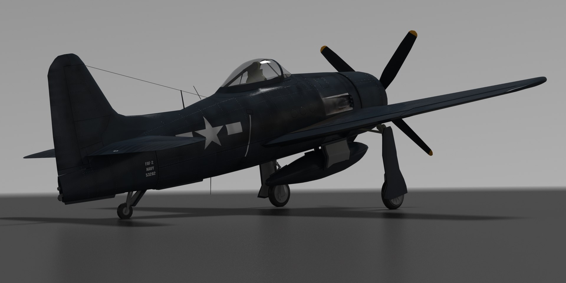 F8f Bearcat Fighter Obj