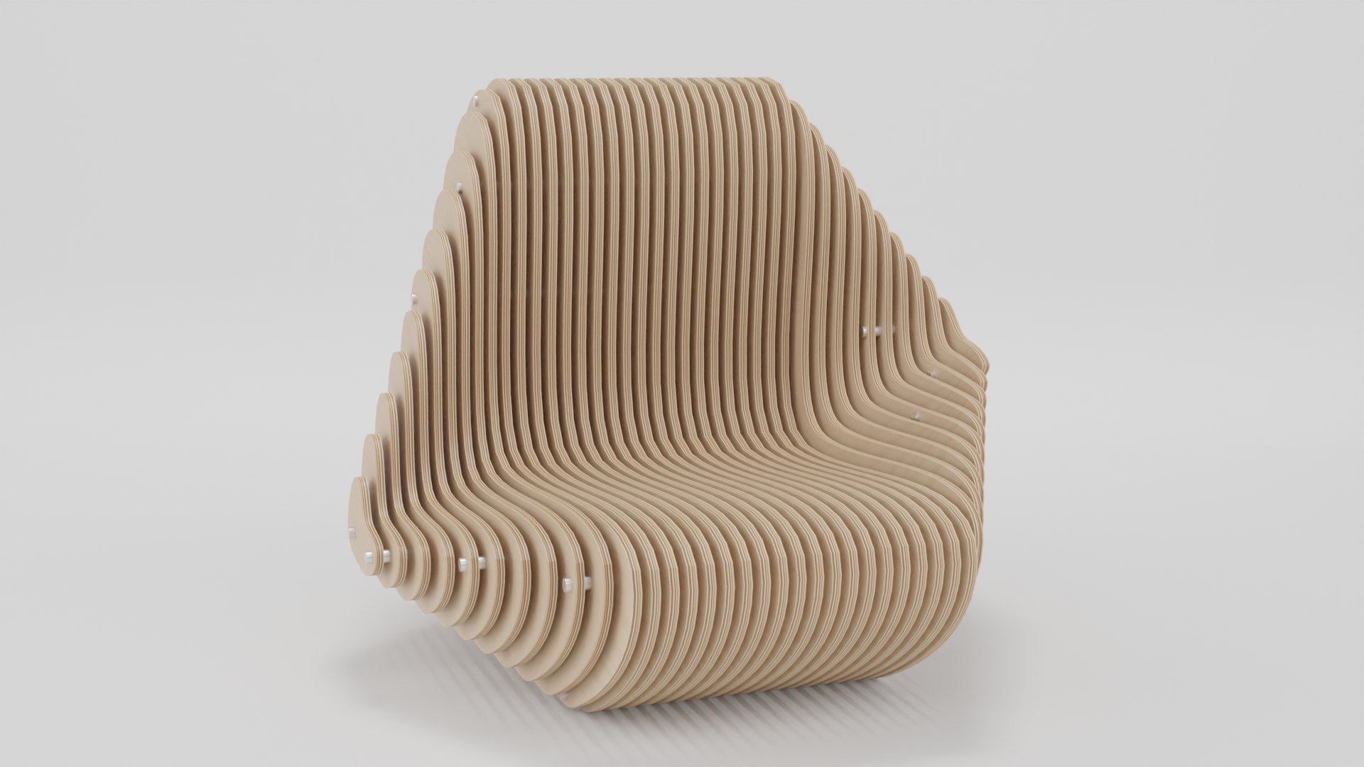 3D Model Asymmetrical Parametric Chair - TurboSquid 2012373