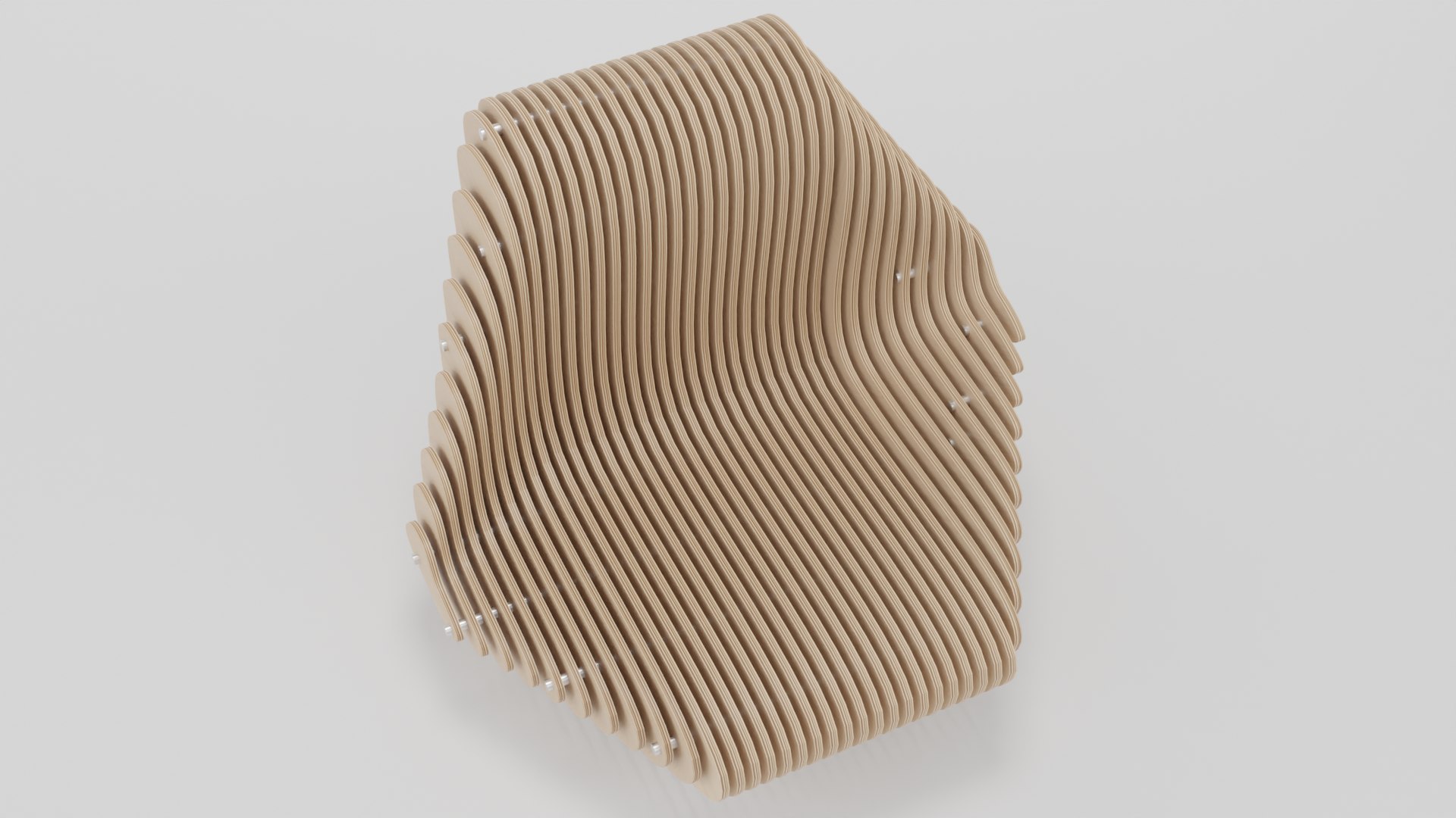 3D Model Asymmetrical Parametric Chair - TurboSquid 2012373