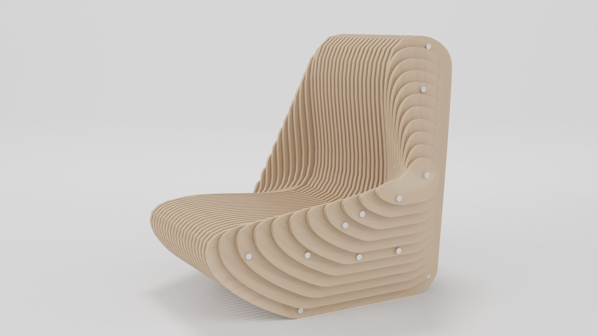 3D Model Asymmetrical Parametric Chair - TurboSquid 2012373