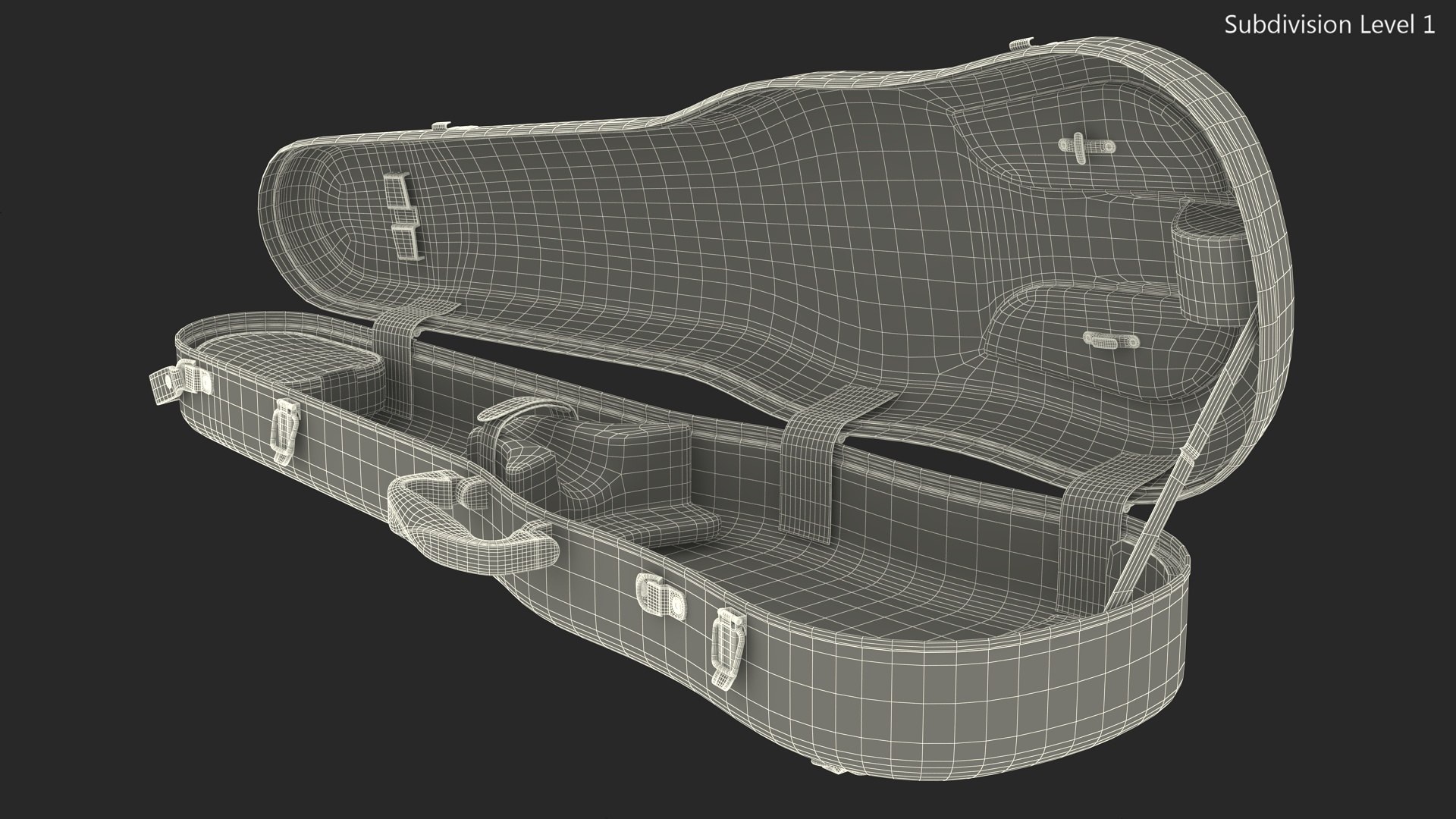 3D model Polycarbonate Violin Case Gewa Pure Black Empty - TurboSquid ...